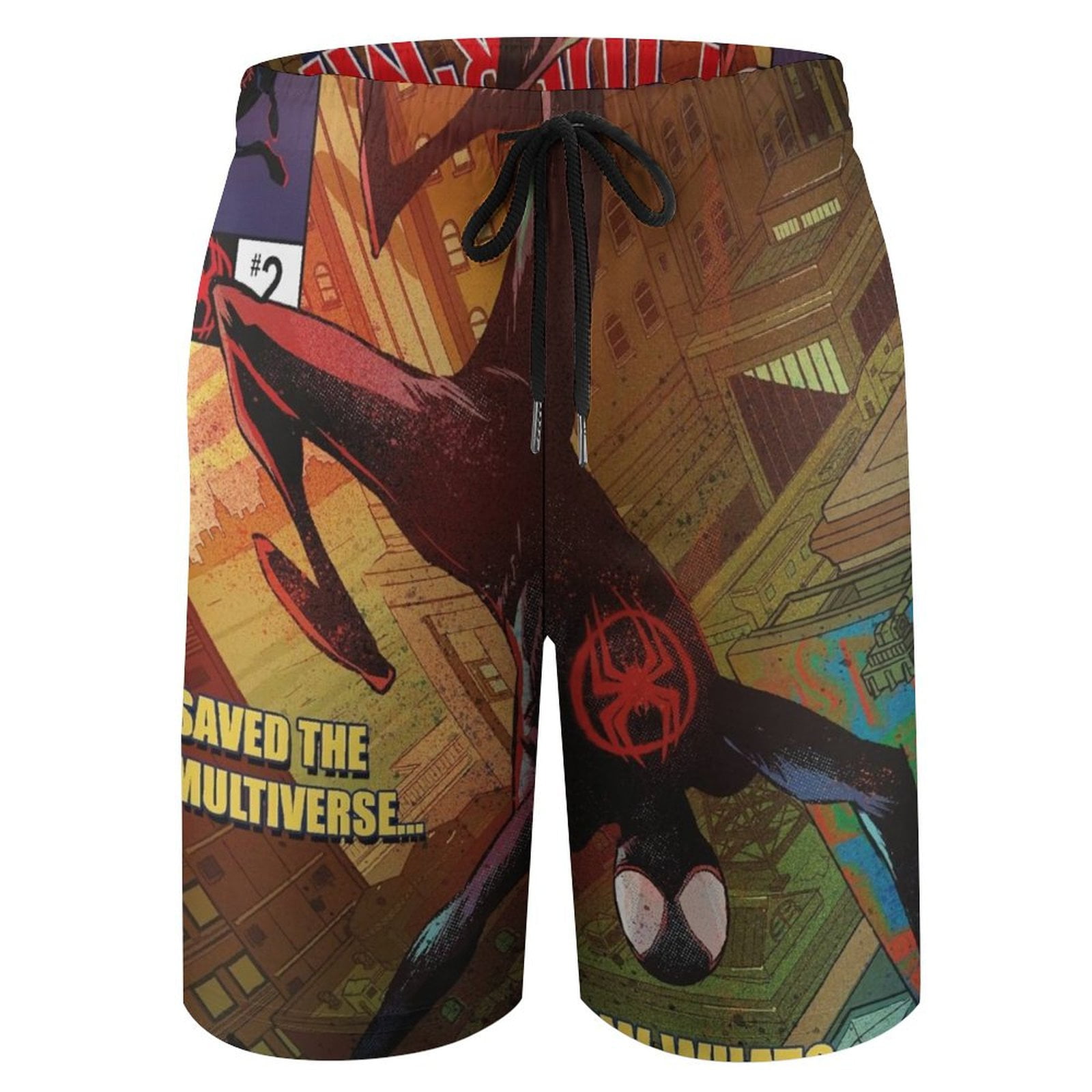 Mens Swim Trunks,Spider-Man Across The Spider Verse Boys Swim Trunks ...