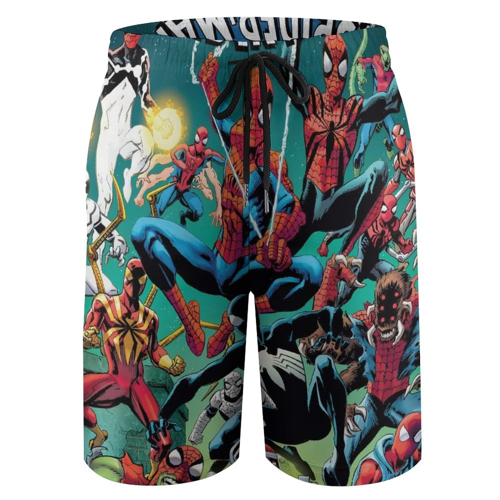 Mens Swim Trunks,Spider-Man - Beyond Amazing,Spiderverse Boys Swim ...