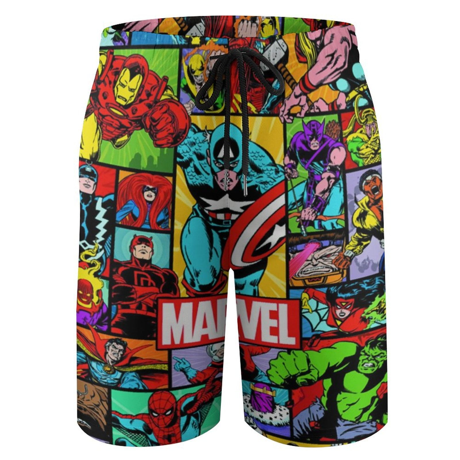 Mens Swim Trunks,Spider-Man Boys Swim Trunks with Compression Liner ...