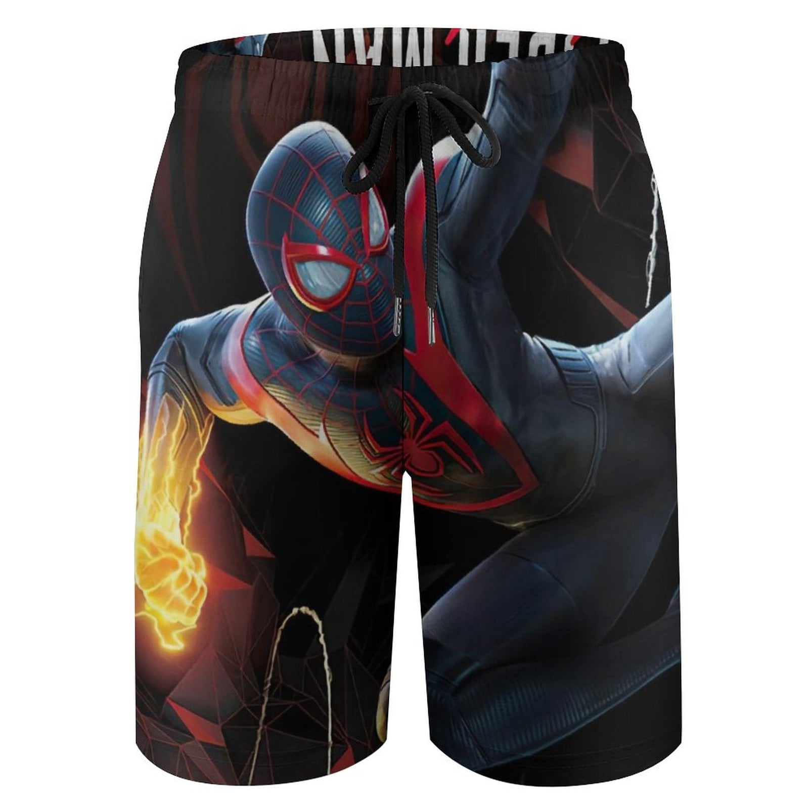 Mens Swim Trunks,Spider-Man Miles Morales Boys Swim Trunks Swim Shorts ...