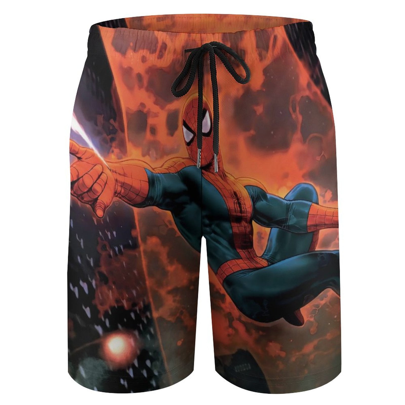 Mens Swim Trunks,Spider-Man Unlimited Boys Swim Trunks with Boxer Brief ...
