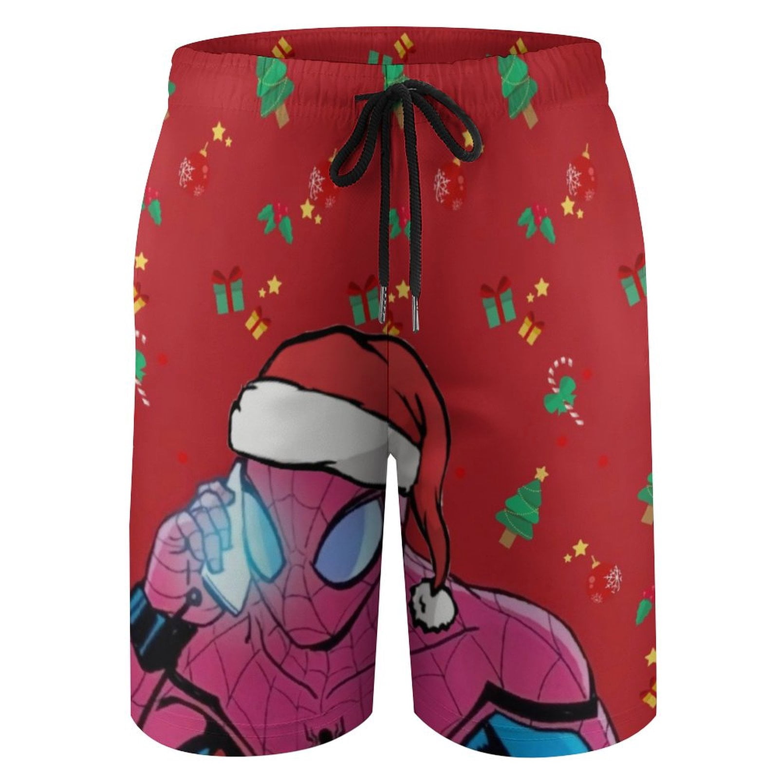 Mens Swim Trunks,Spider-man Xmas Boys Swim Trunks with Compression ...