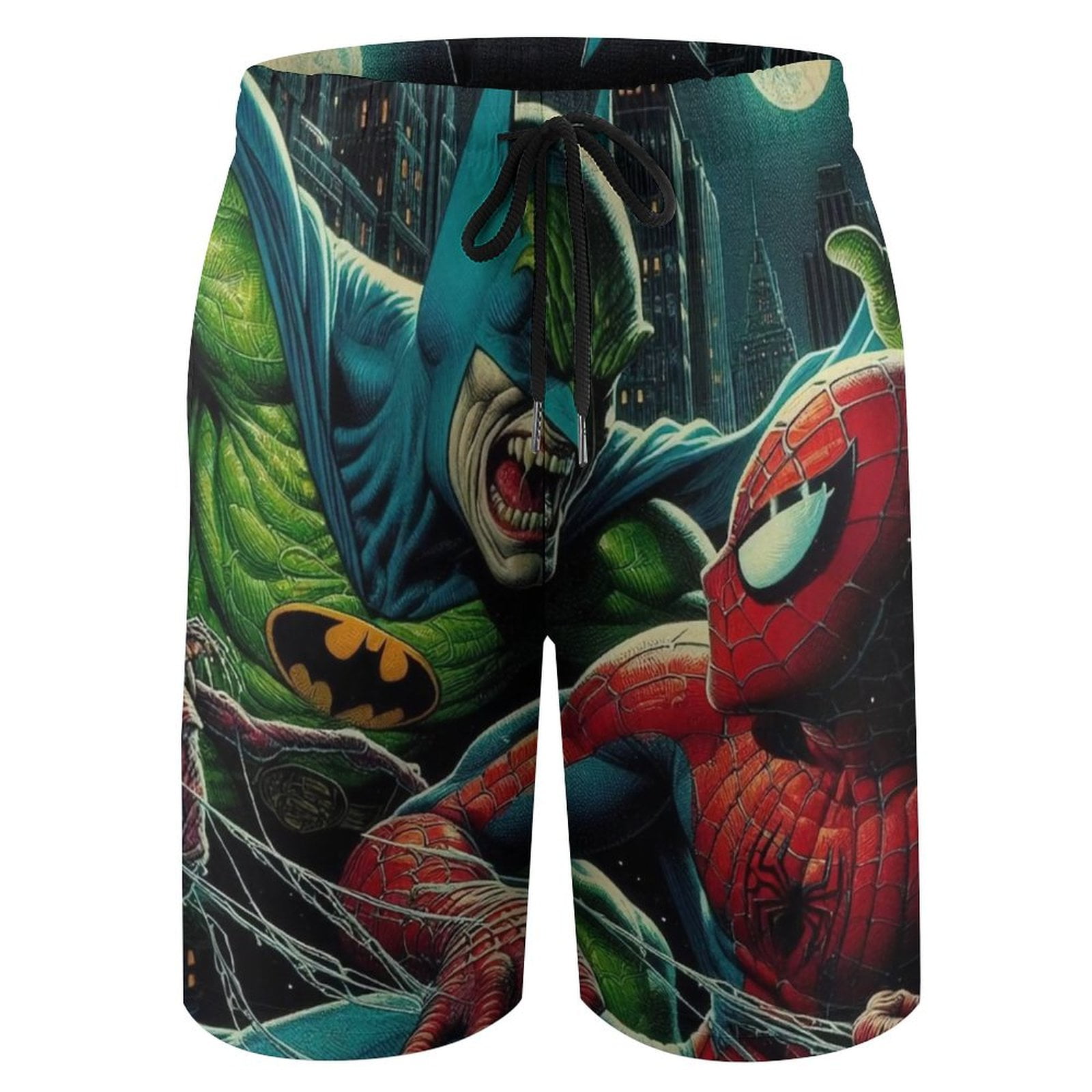 Mens Swim Trunks,Spiderman And Batman Boys Swim Trunks Compression ...