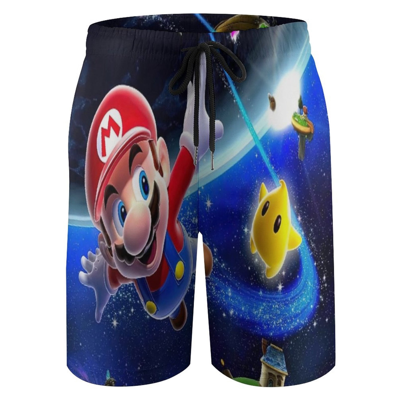 Mens Swim Trunks,Super Mariio Bros Poster Boys Swim Trunks with ...
