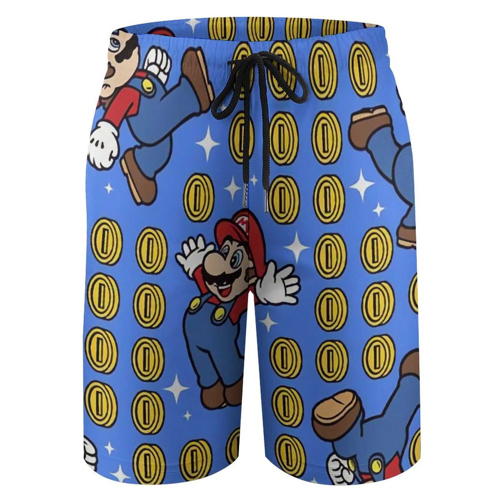 Mens Swim Trunks,Super Mario And Coins Boys Swim Trunks Compression ...