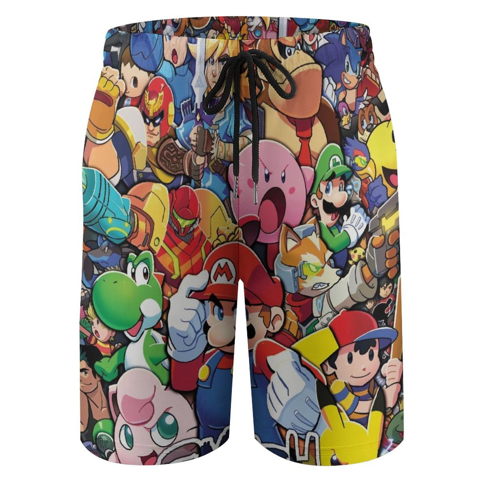 Mens Swim Trunks,Super Mario Boys Swim Trunks with Compression Liner ...