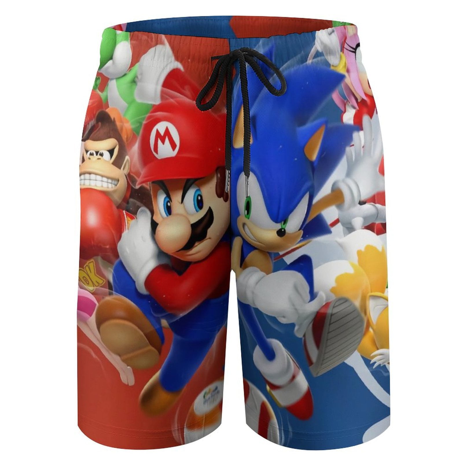 Mens Swim Trunks,Super Mario Boys Swim Trunks with Compression Liner ...