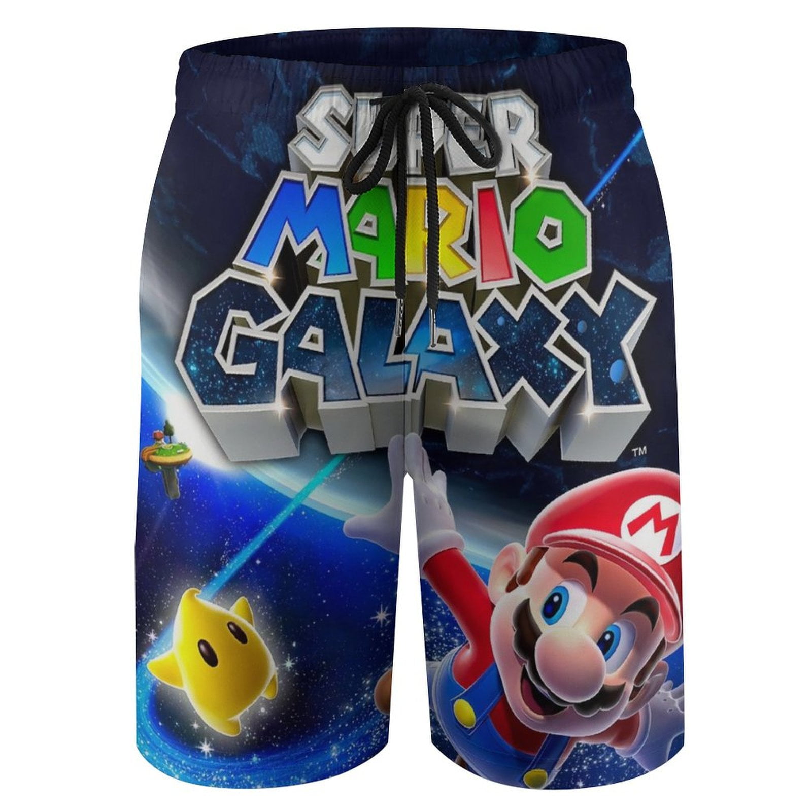 Mens Swim Trunks,Super Mario GALAXY Boys Swim Trunks Compression Liner ...