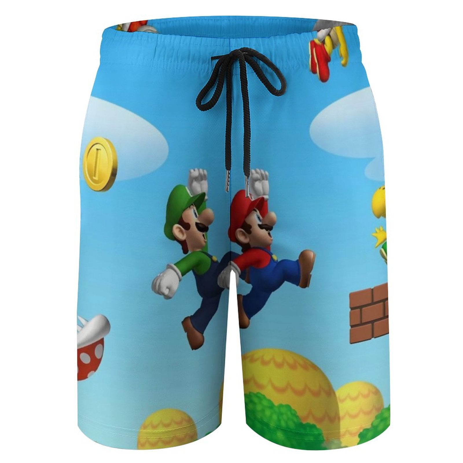 Mens Swim Trunks,Super Mario And Luigi Boys Swim Trunks with ...