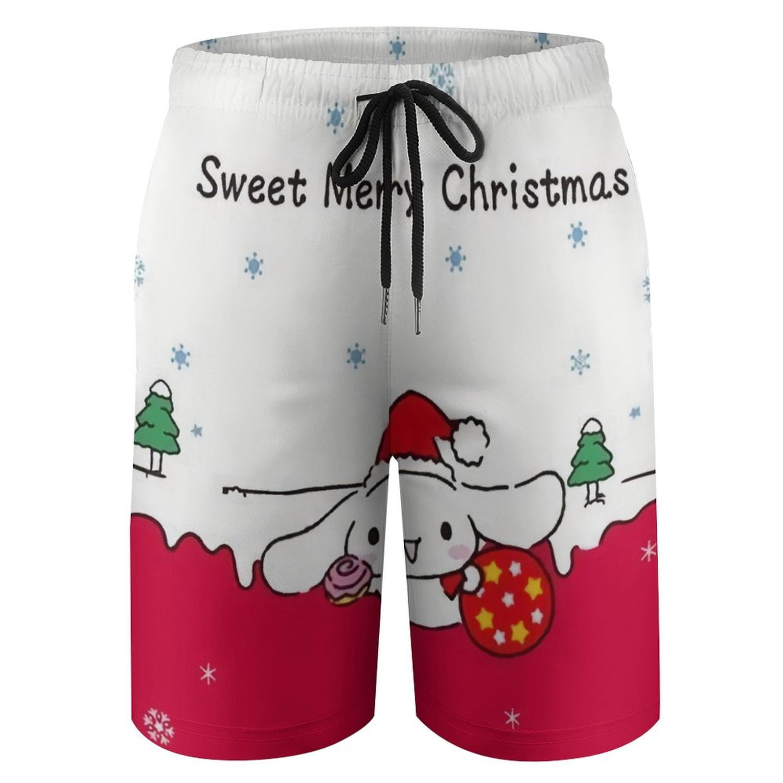 Mens Swim Trunks,Sweet Merry Christmas Cinnamoroll Boys Swim Trunks ...