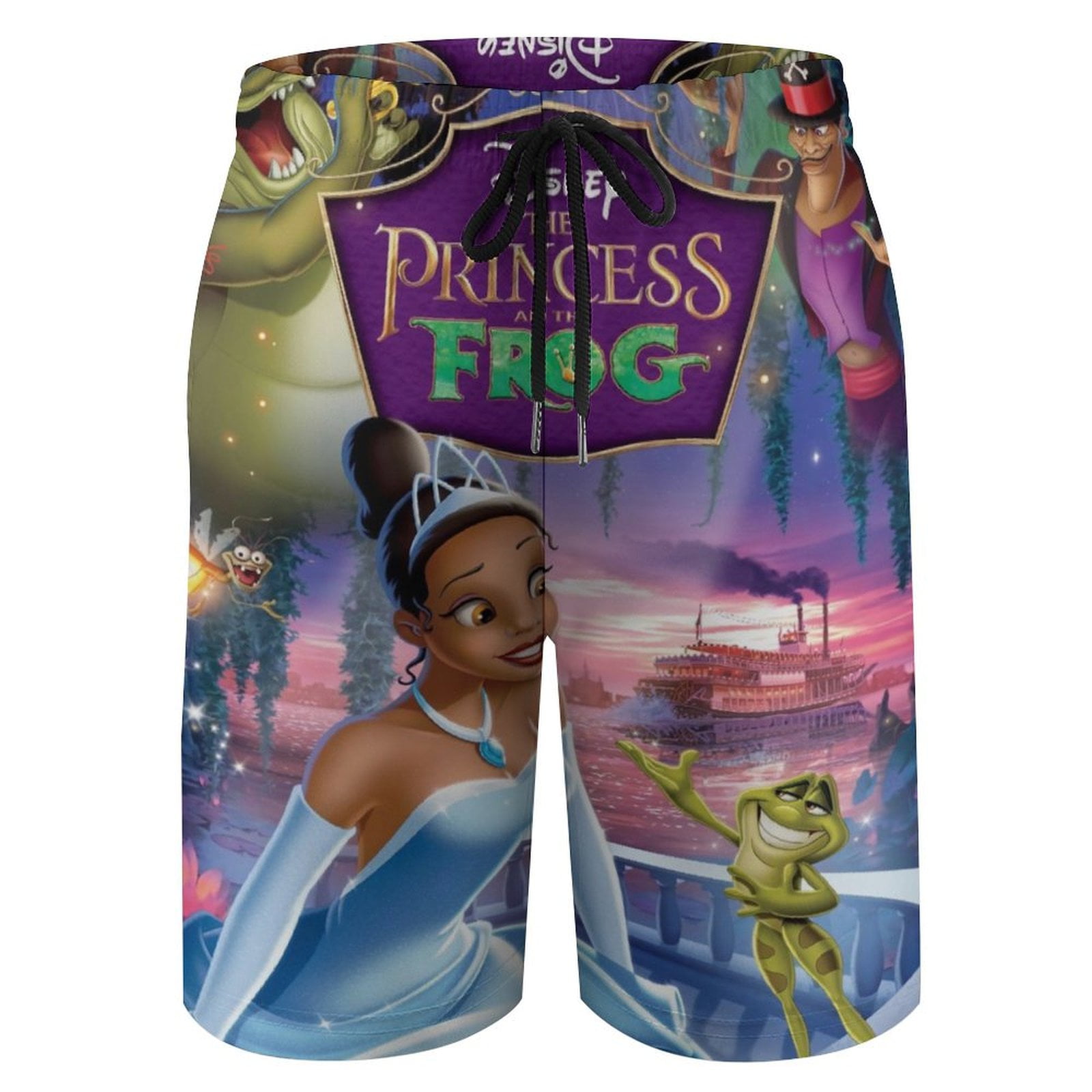 Mens Swim Trunks,The Princess And The Frog Boys Swim Trunks Compression ...