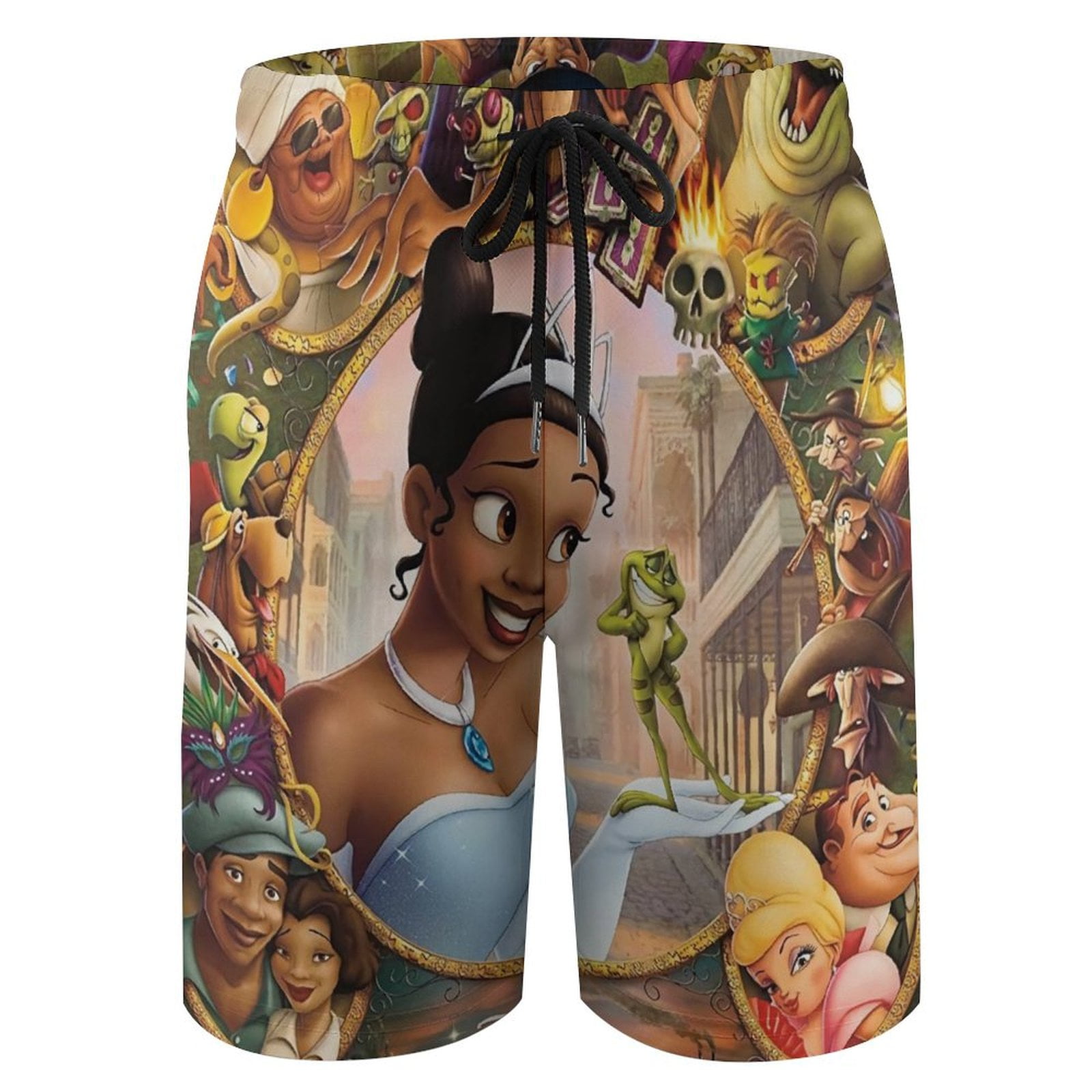 Mens Swim Trunks,The Princess And The Frog Boys Swim Trunks with ...