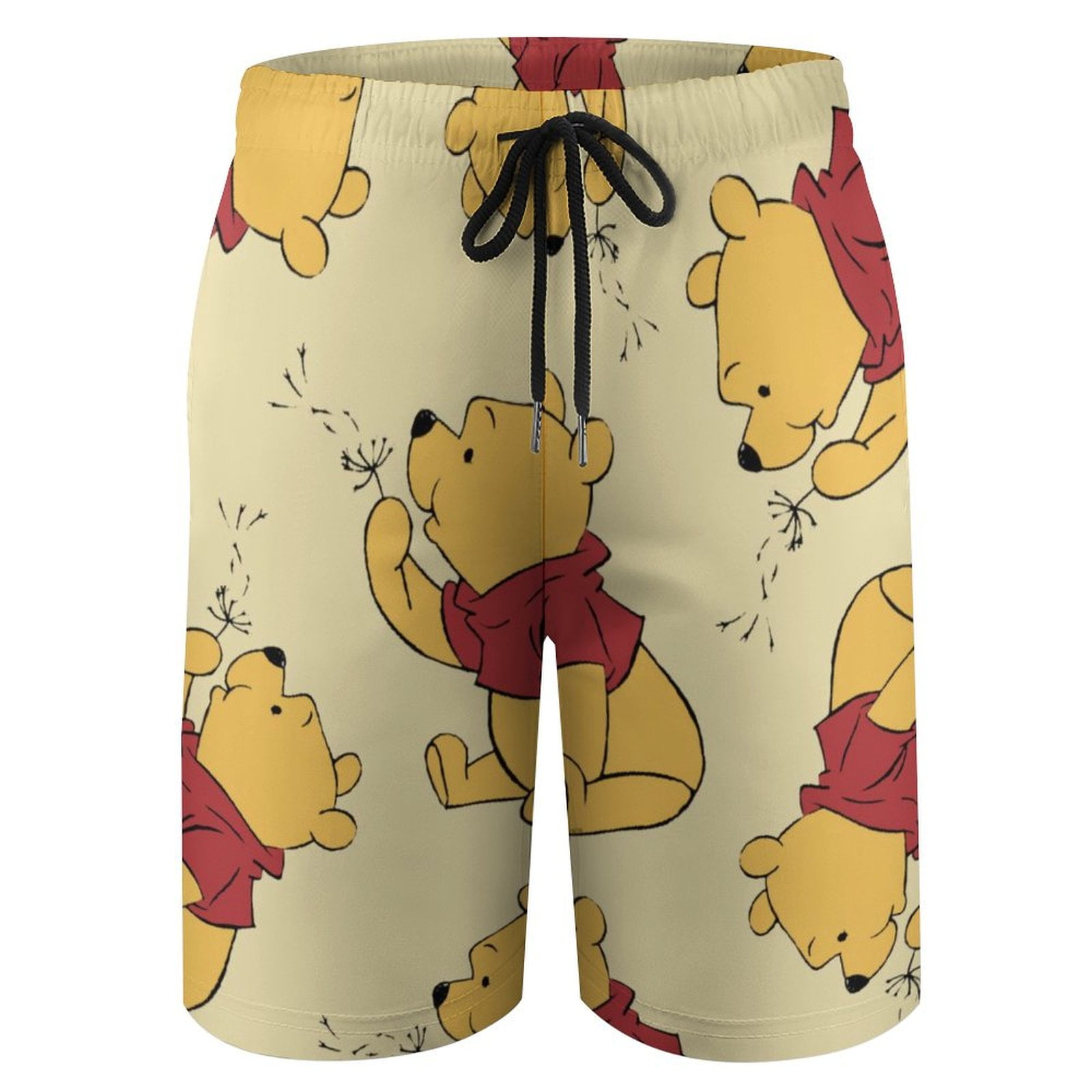 Mens Swim Trunks,Winnie The Pooh Wallpaper Boys Swim Trunks with ...