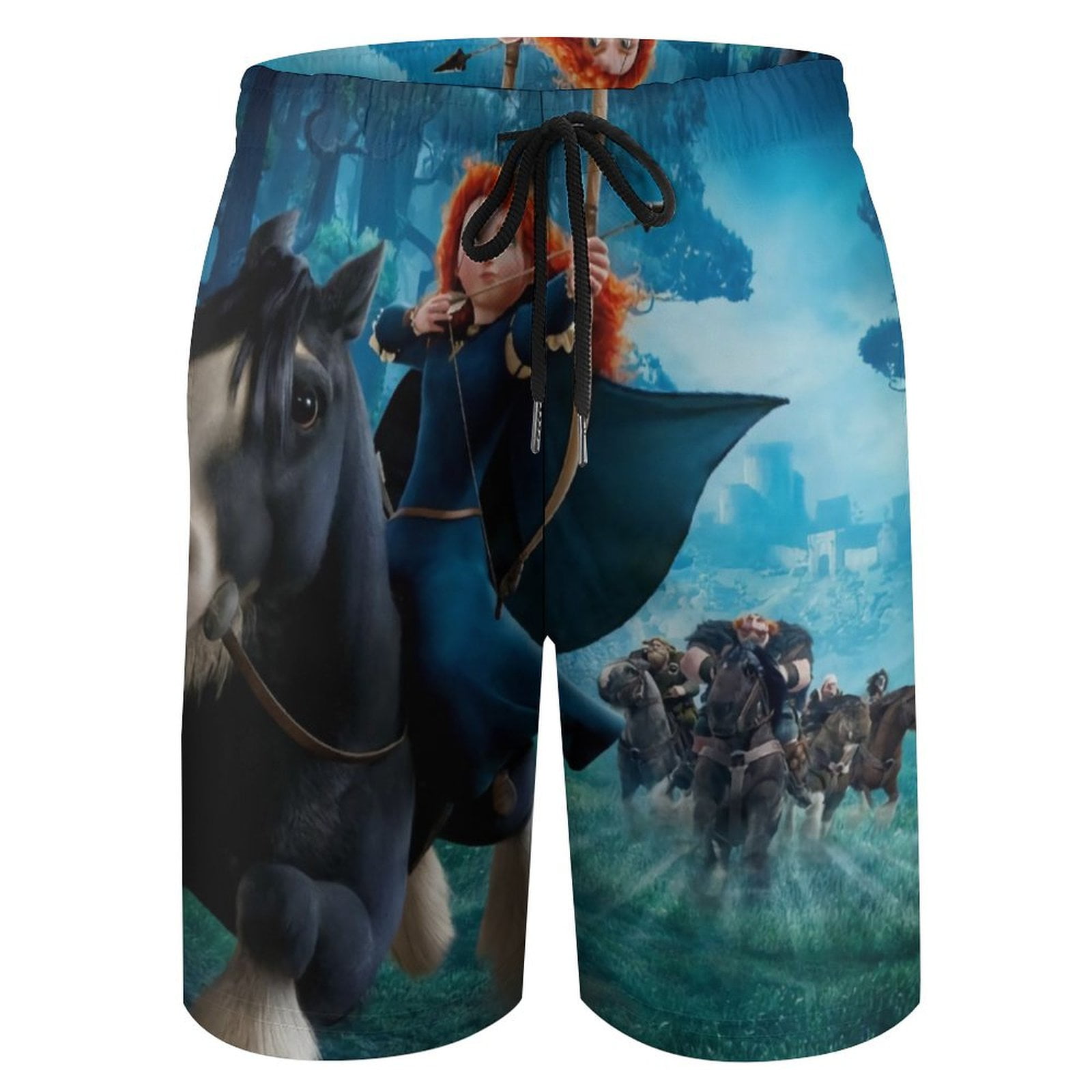 Mens Swim Trunks,You Are Brave Merida Logo Boys Swim Trunks with Boxer ...