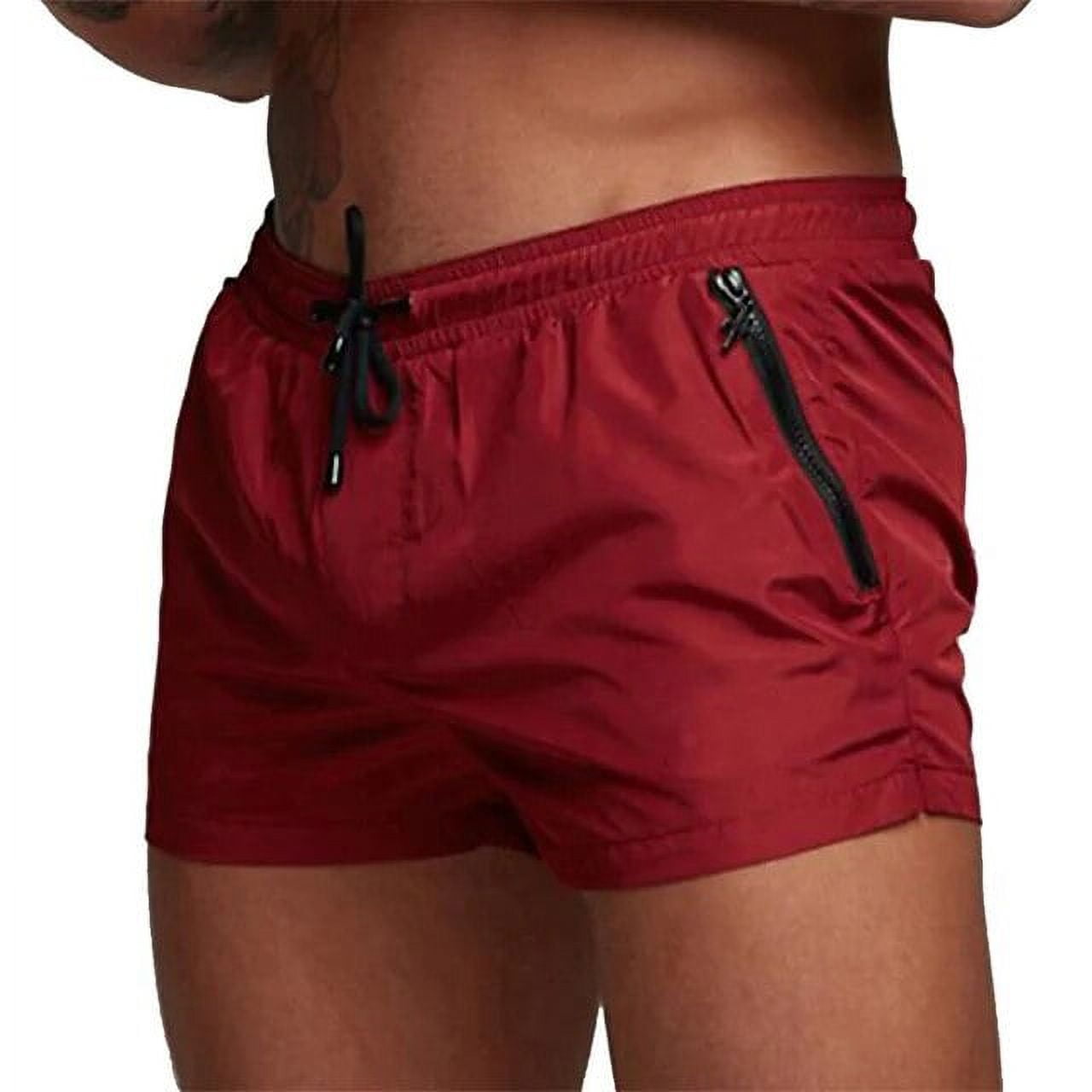 Mens Swim Trunks with Zipper Pockets Mesh Liner Summer Beach Board ...