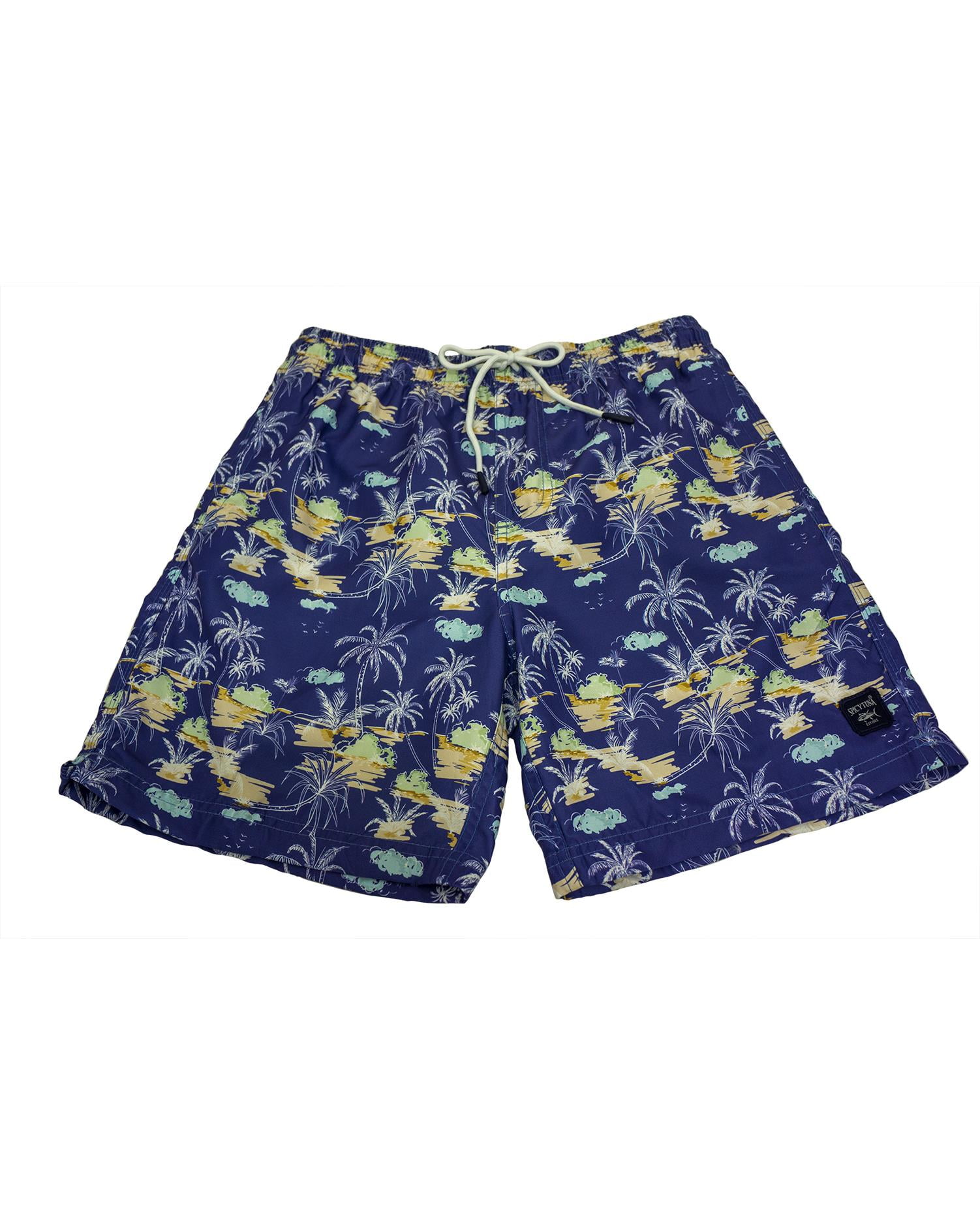 Mens Swimming Trunks Lounge Boxer Shorts Elastic Boxers Swimwear, Denim ...
