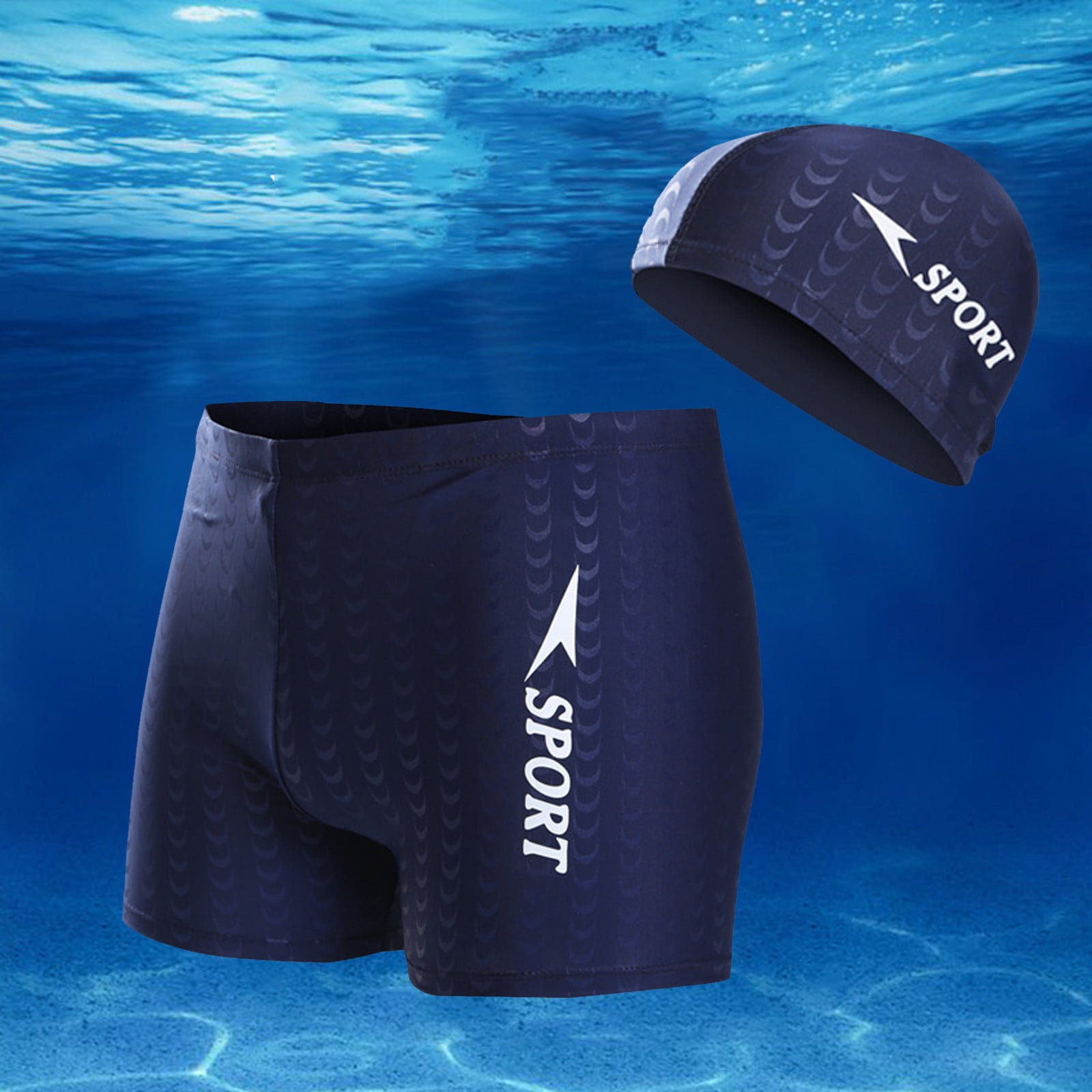 Mens Swimming Trunks Quick Dry Mens Swimwear Boxer Average Size