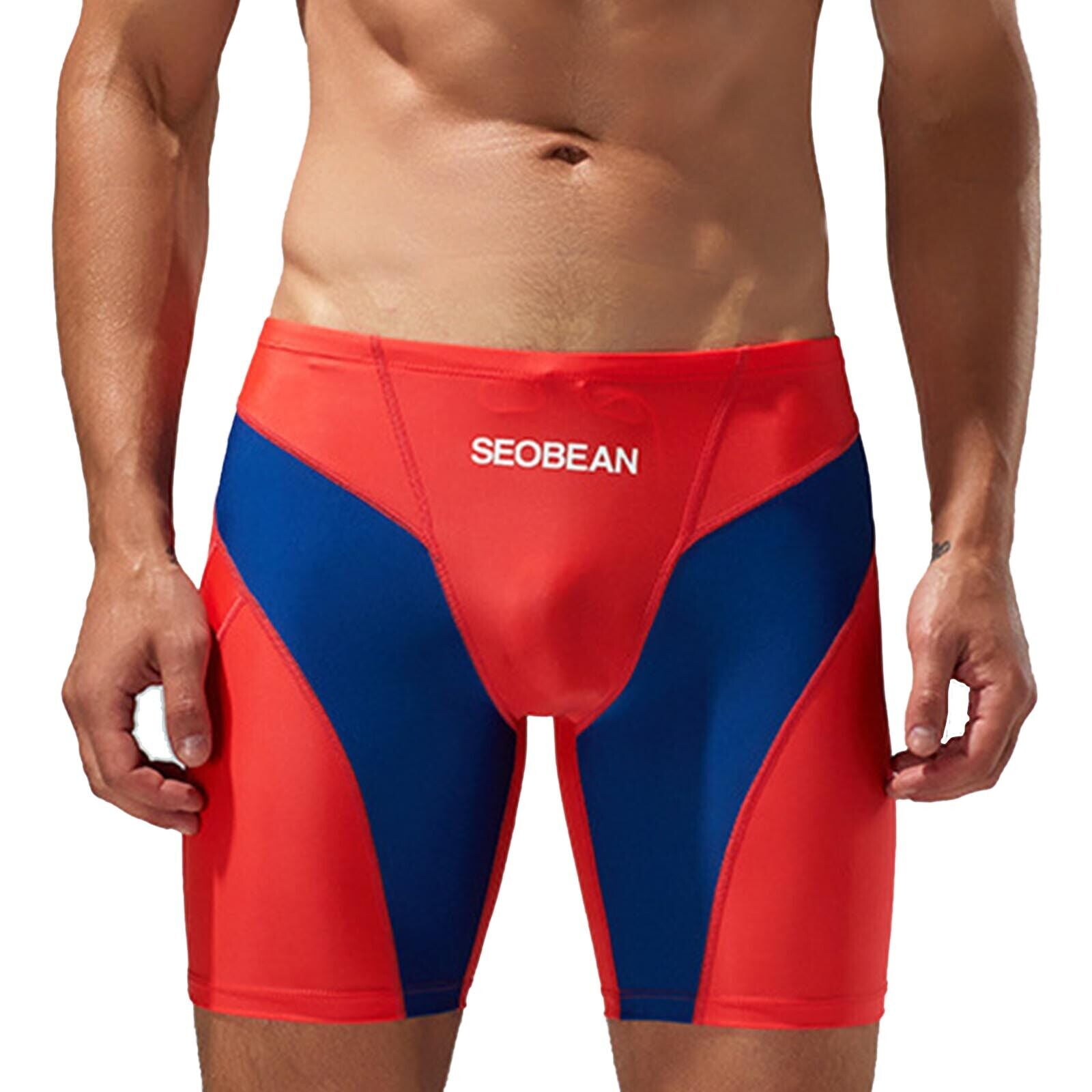 Mens Swimming Trunks Swimwear Sports Athletic Running Fashion Color