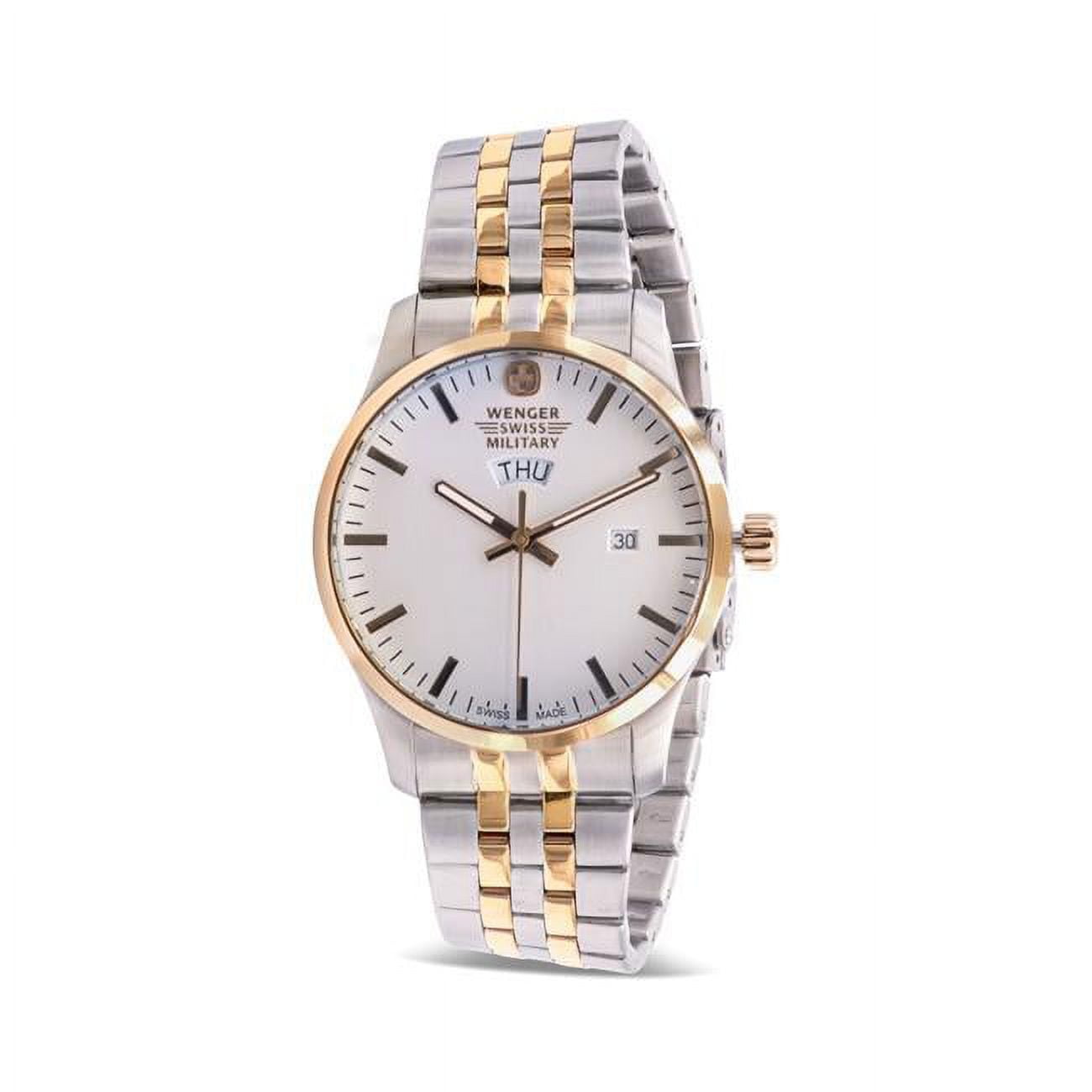 Mens Swiss Military Terragraph Two-Tone Watch, Stainless Steel ...