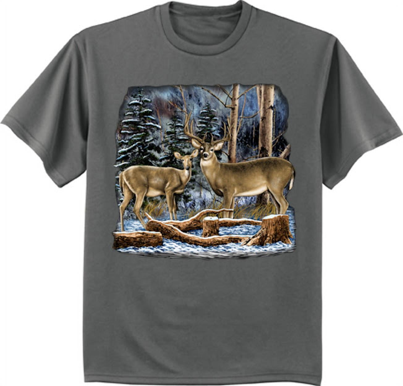 Mens Graphic Tee T-Shirts, 100% Preshrunk Cotton, Deer Hunting Clothes ...