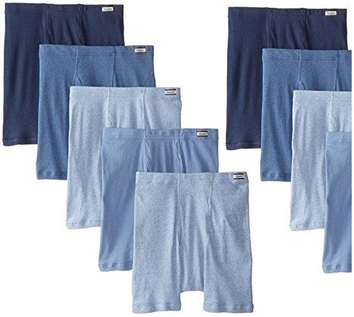 Mens Tagless Boxer Brief, 9 Pack - Walmart.com