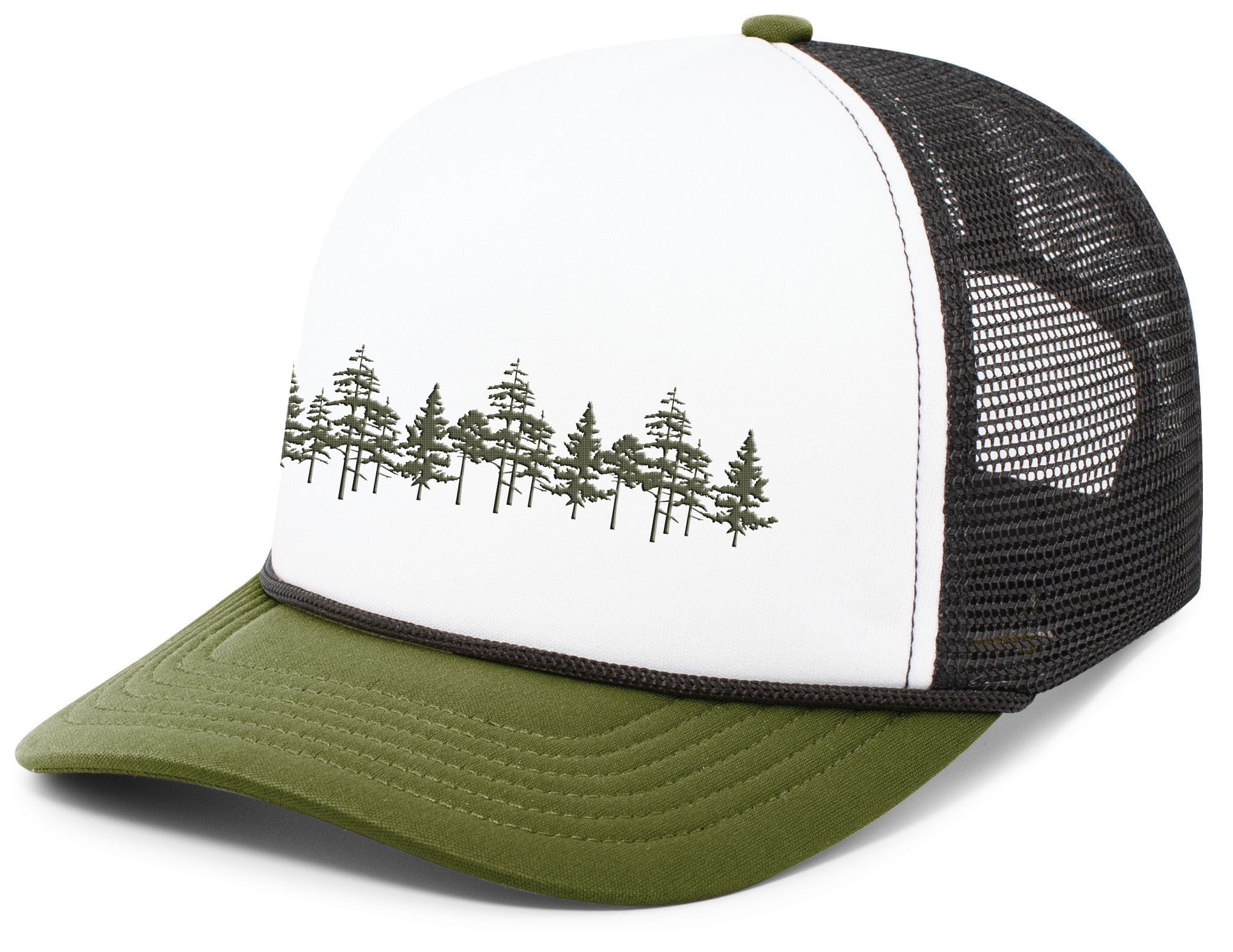 Mens Tamarack Trees Outdoors Rope Hat Embroidered Foam Front Mesh Back ...