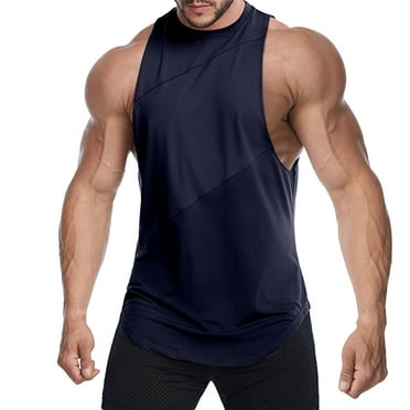 Men's Tank Shirts,Men's Crewneck Sleeveless Tank Top Performance ...