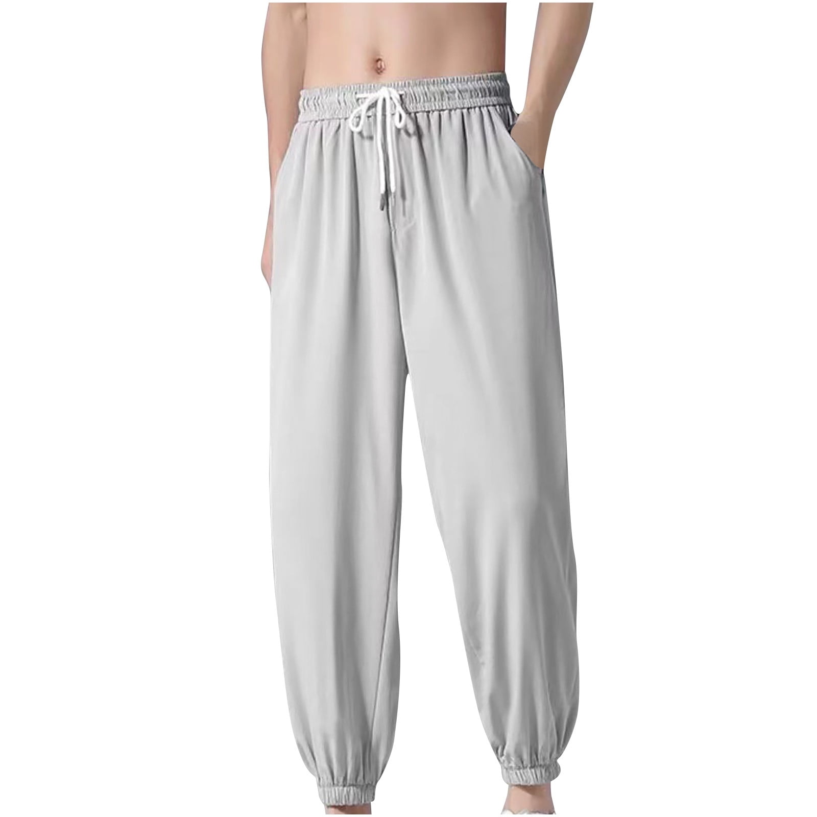 Mens Tapered Leg Sweatpants Plus Size Big and Tall M-5X with Pockets ...