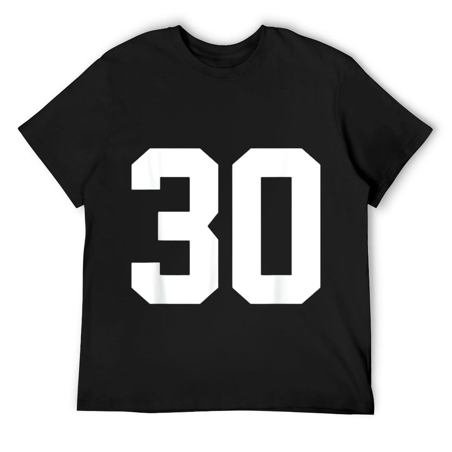 Mens Team Uniform Jersey Number 30 Birthday Varsity Sports T-Shirt ...