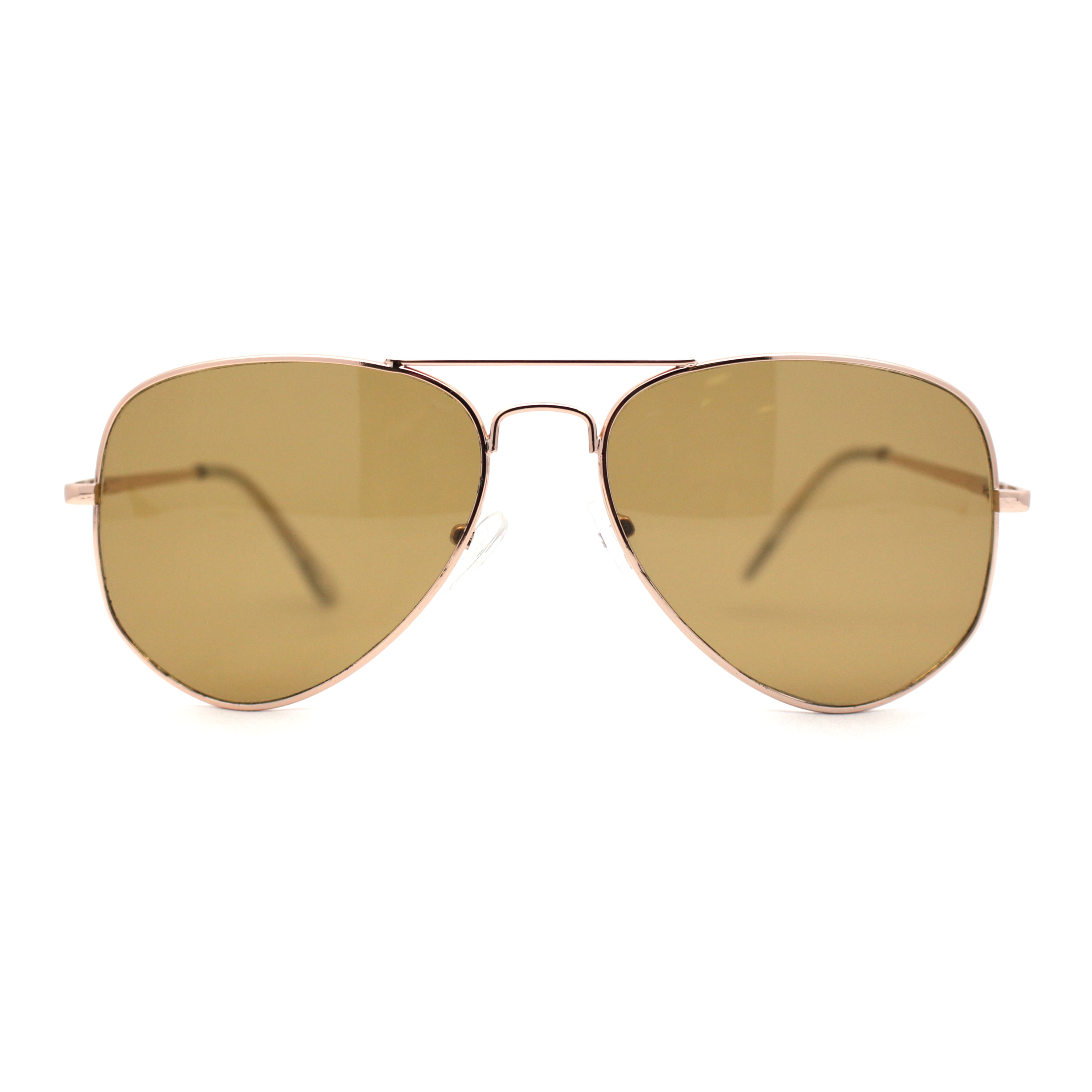 Mens Temper Glass Lens Tear Drop Shape Officer Style Pilots Sunglasses ...