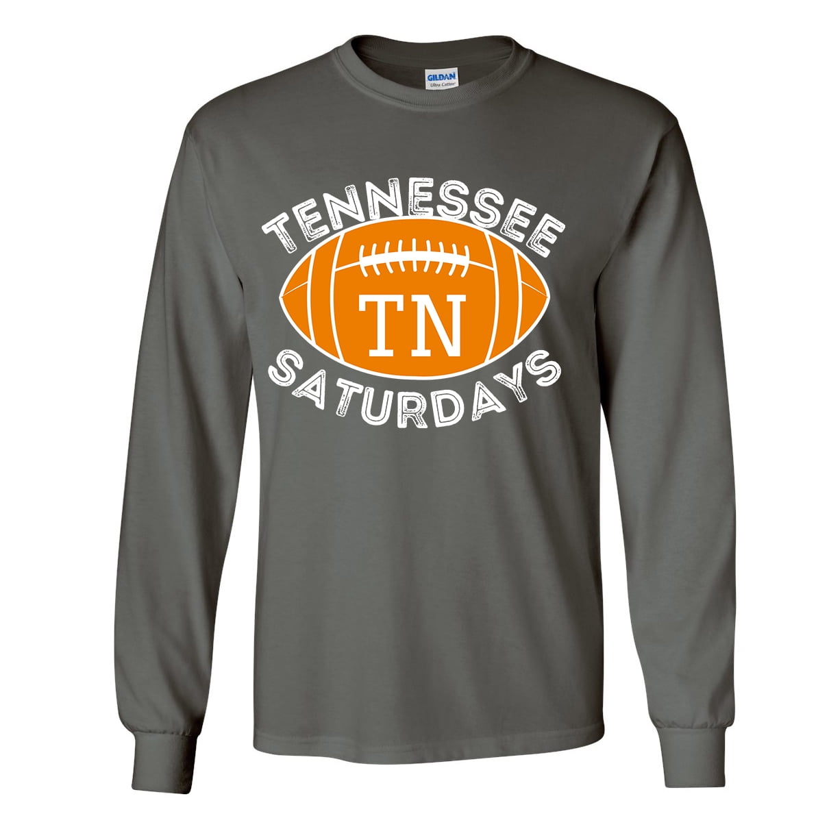 Mens Tennessee Tshirt Saturdays Football Sports TN Team Color Long ...