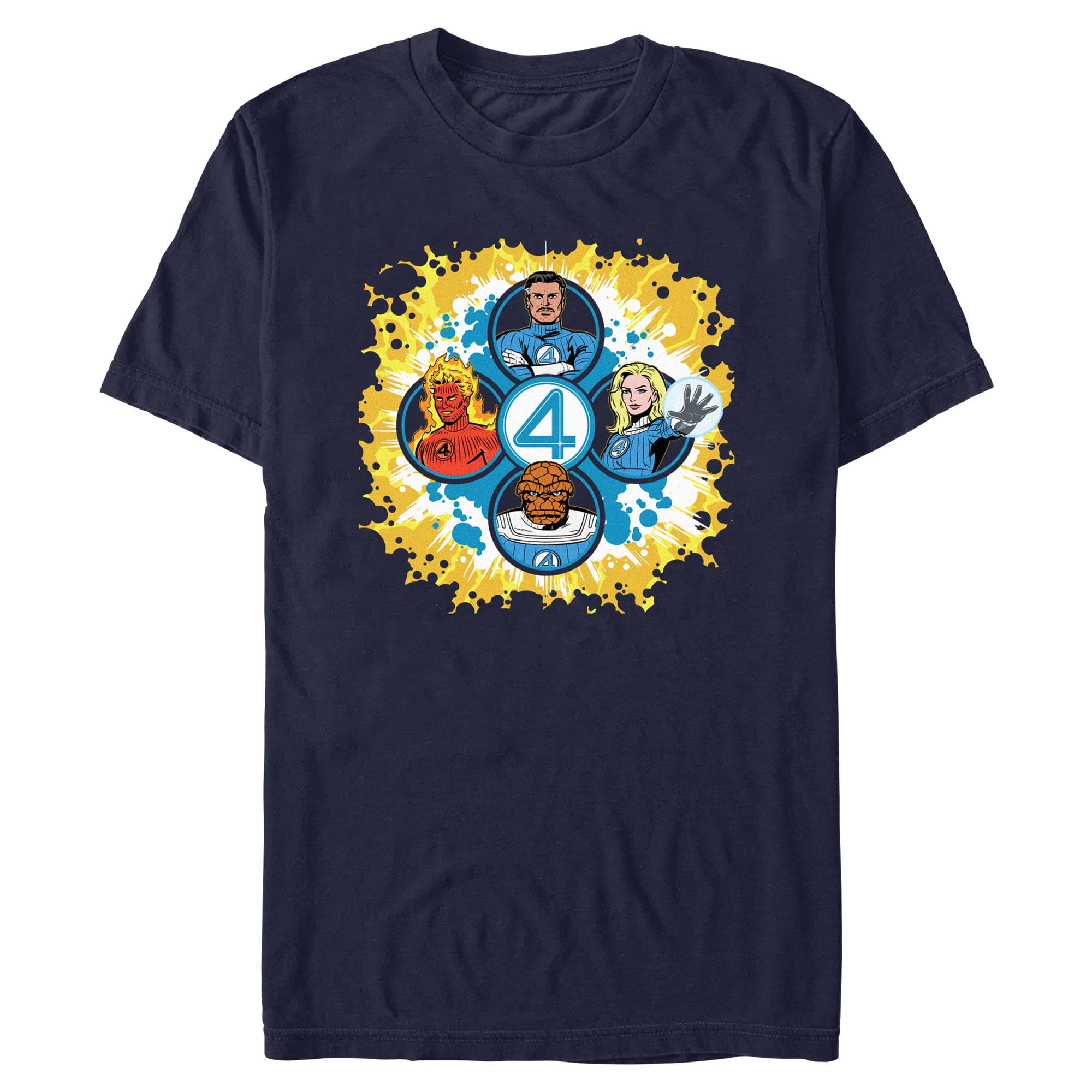 Mens The Fantastic Four: First Steps Classic Family Portraits T Shirt ...