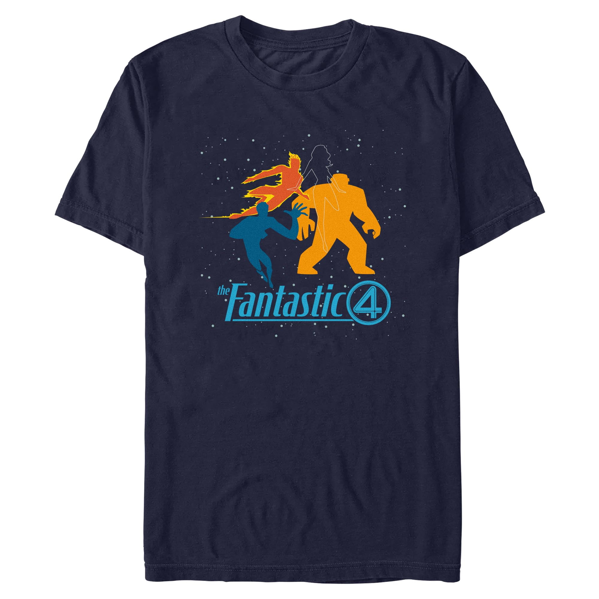 Mens The Fantastic Four: First Steps Heroes Silhouettes T Shirt ...