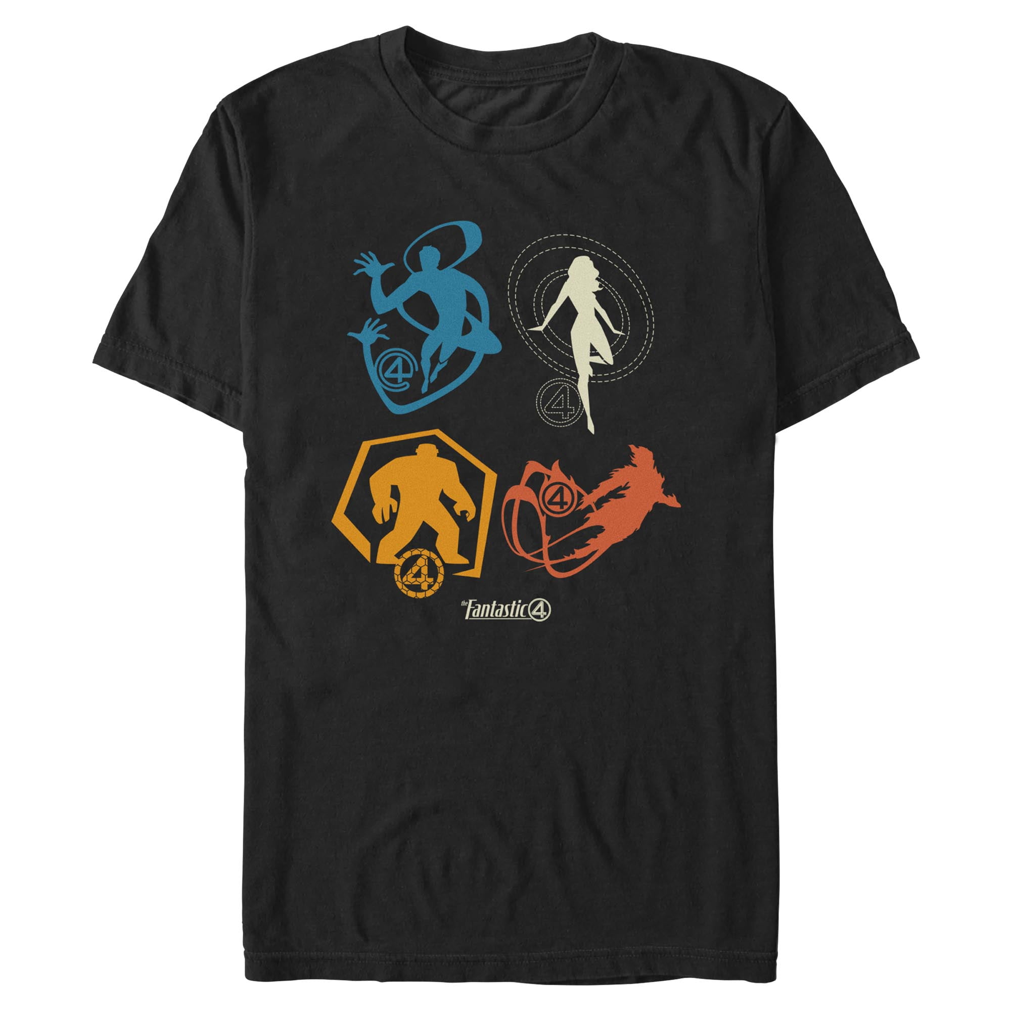 Mens The Fantastic Four: First Steps Super Icons T Shirt - Walmart ...
