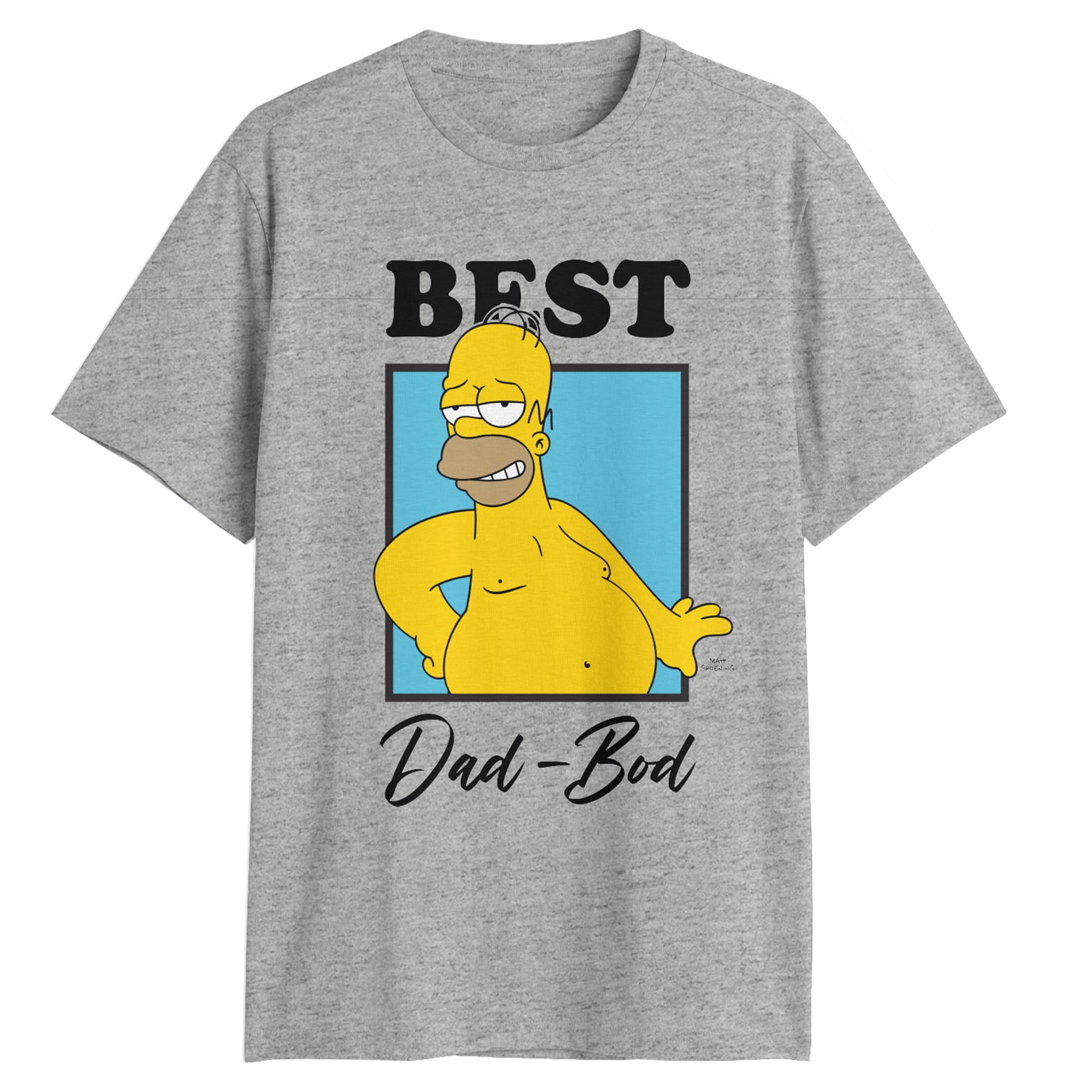 Mens The Simpsons Best Dad Bod T Shirt - Walmart.com