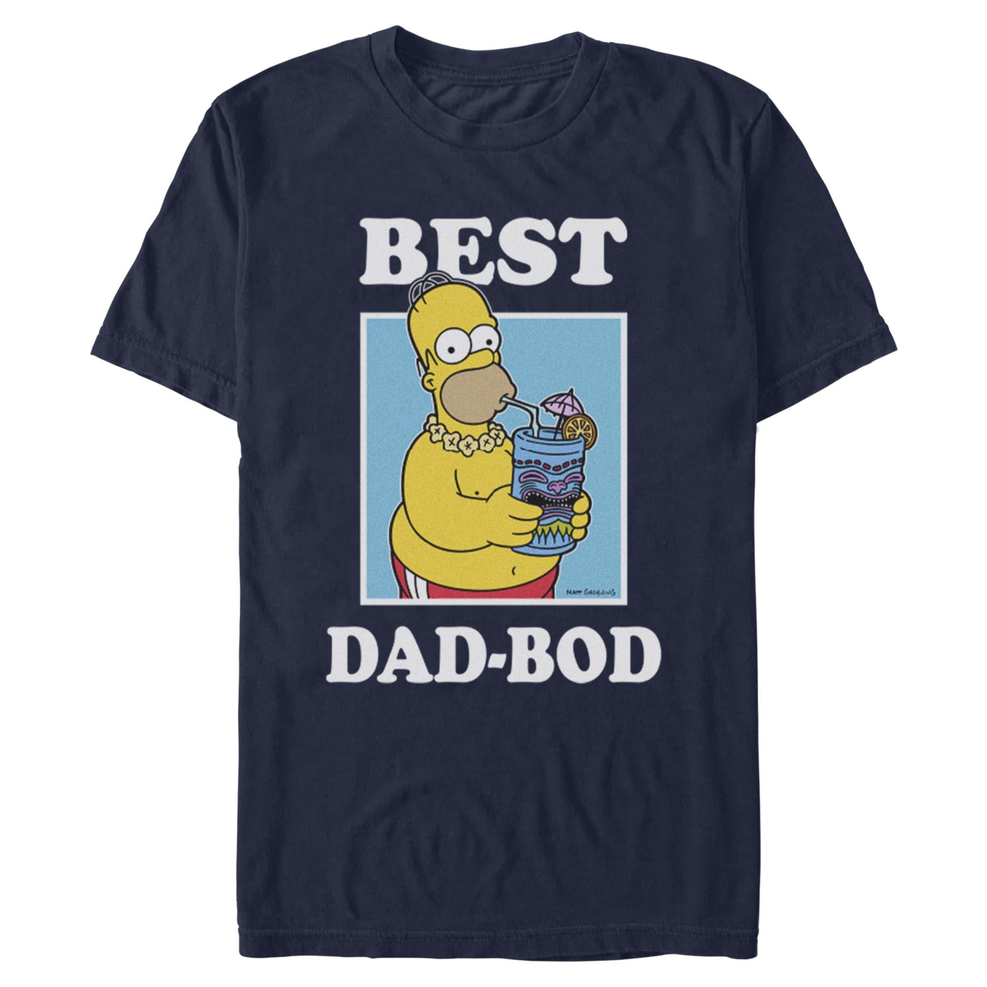 Mens The Simpsons Summer Dad Bod T Shirt - Walmart.com