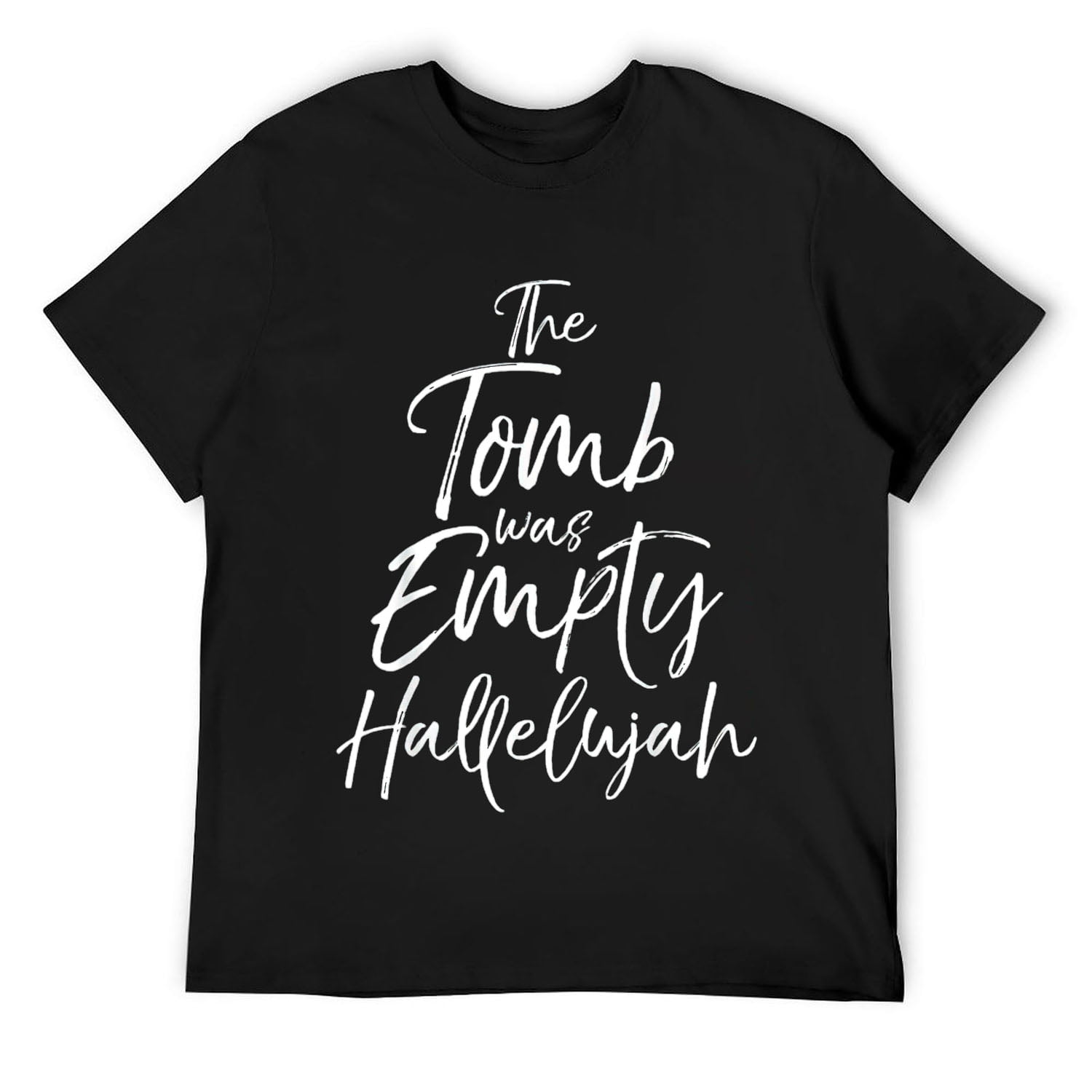 Mens The Tomb was Empty Hallelujah Shirt Cute Easter Praise Shirt Black ...