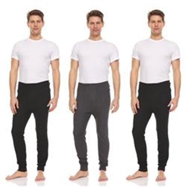Mens Thermal Pants, Assorted Color - Small - Pack of 3 - Walmart.com