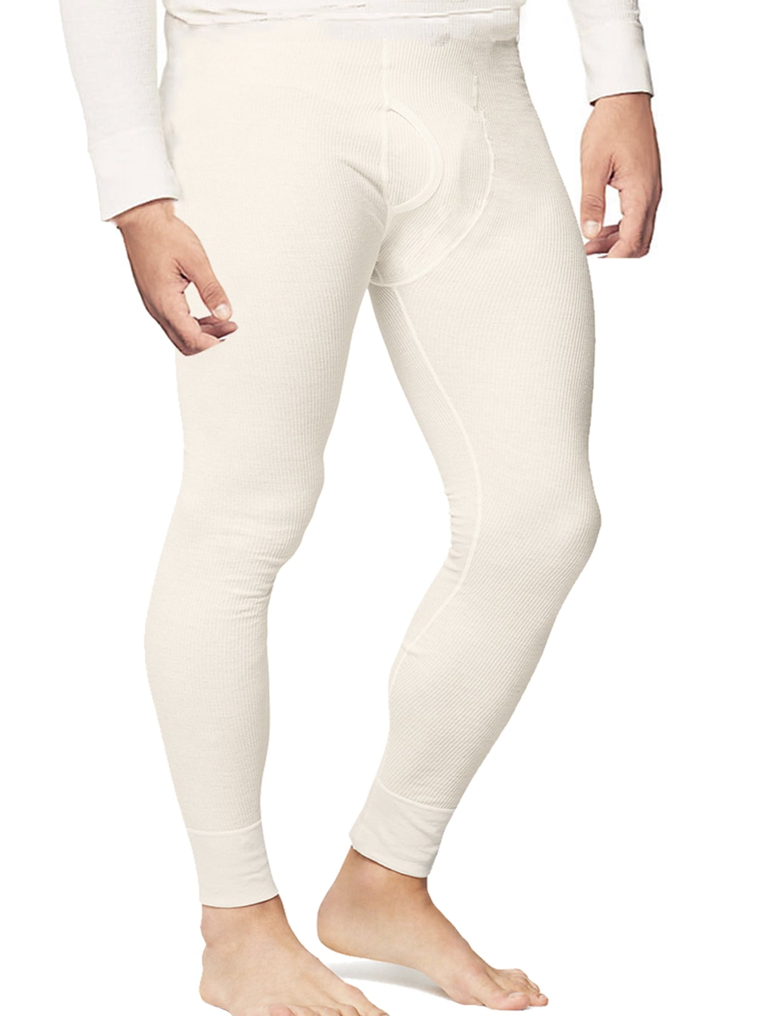 Mens Thermal Pants Long John Underwear Waffle Knit Cotton