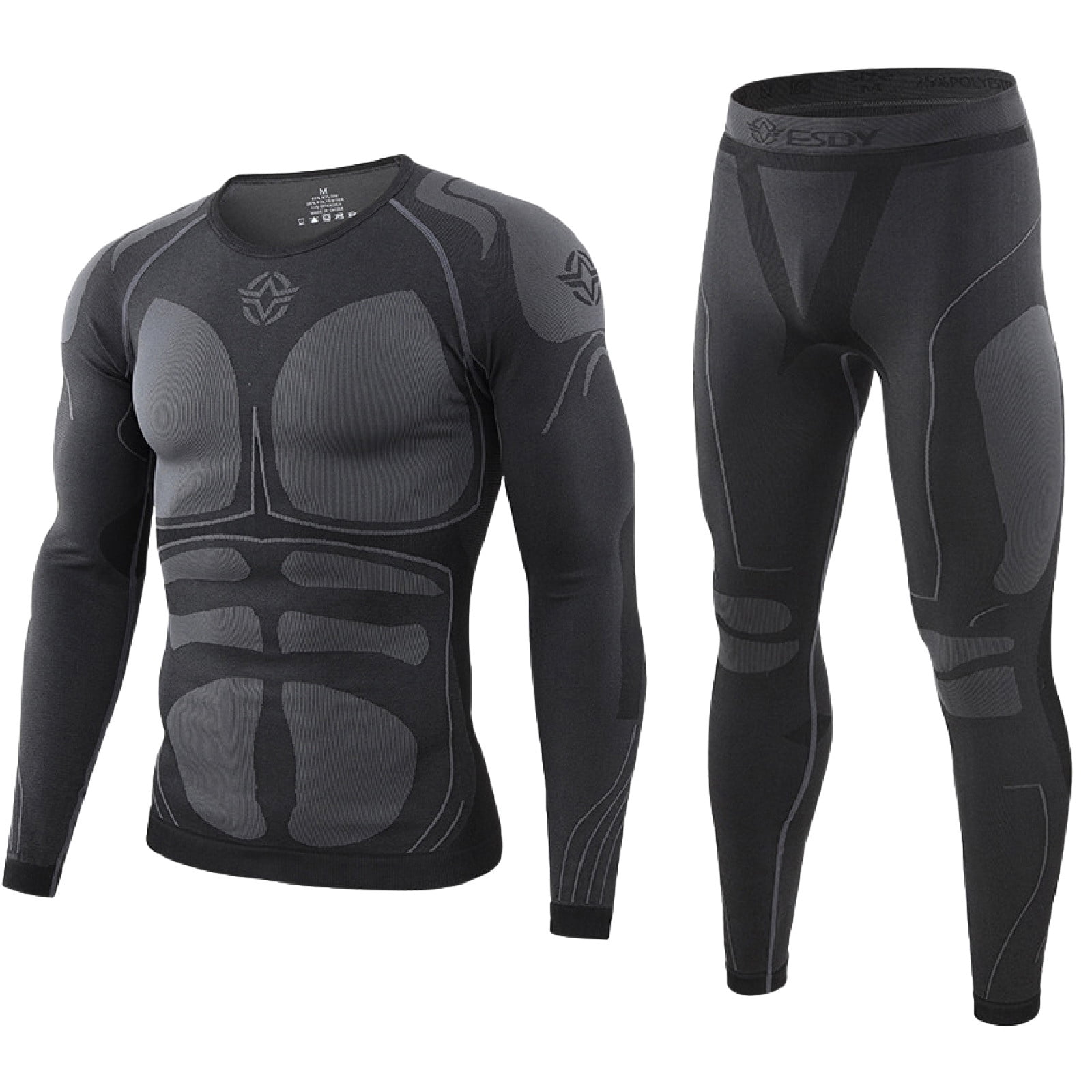 Mens Thermal Underwear Cold Para Base Hunting Top and Bottom Cold Weather Layer Winter Insulated ...
