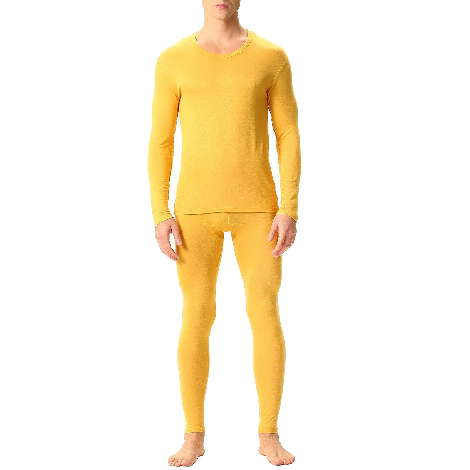 Mens Thermals Top and Bottom Set Men's Thermal Underwear Set Fleece ...