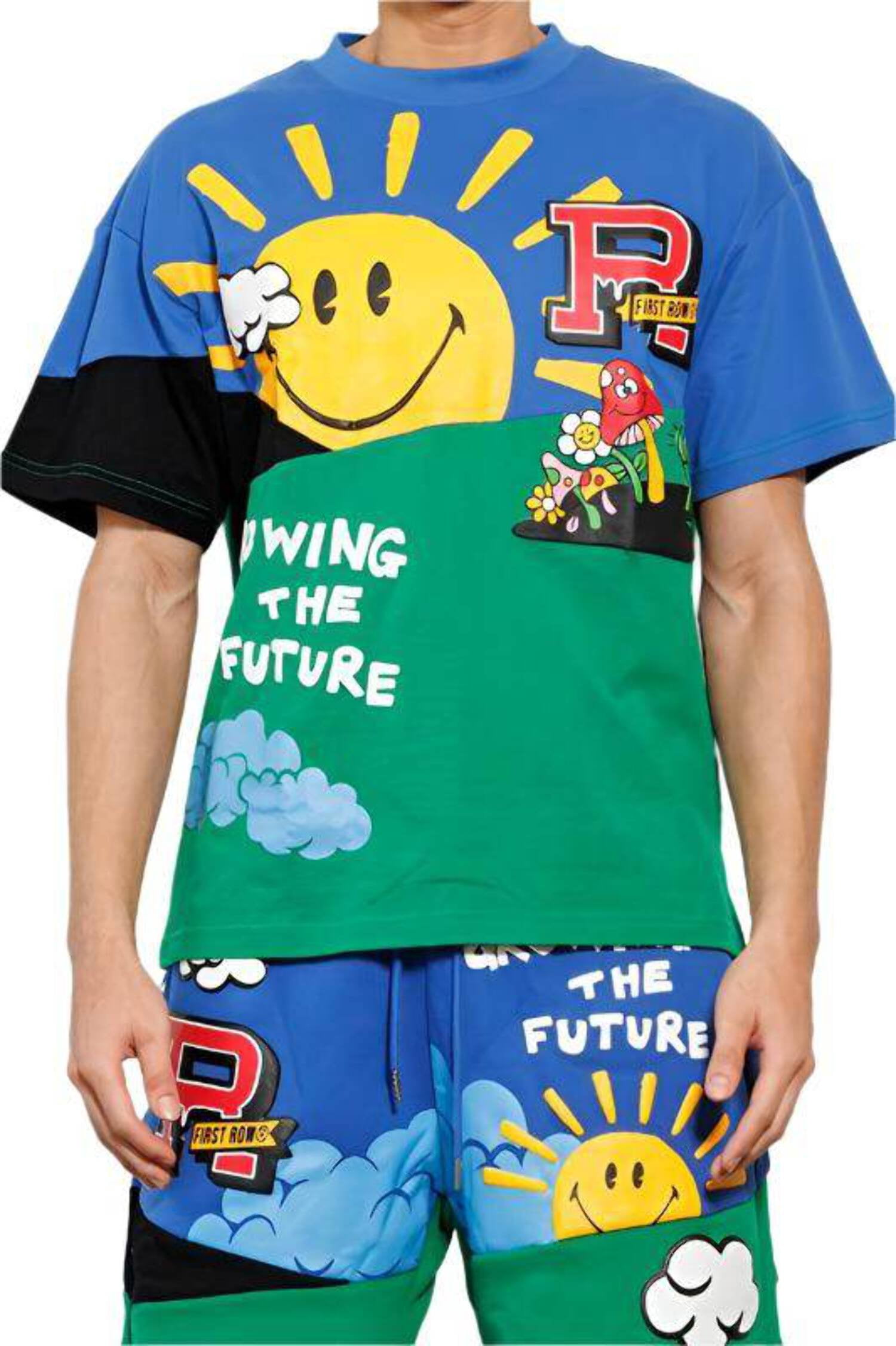 Mens Think Green Cut Sew Graphic Tee - Walmart.com