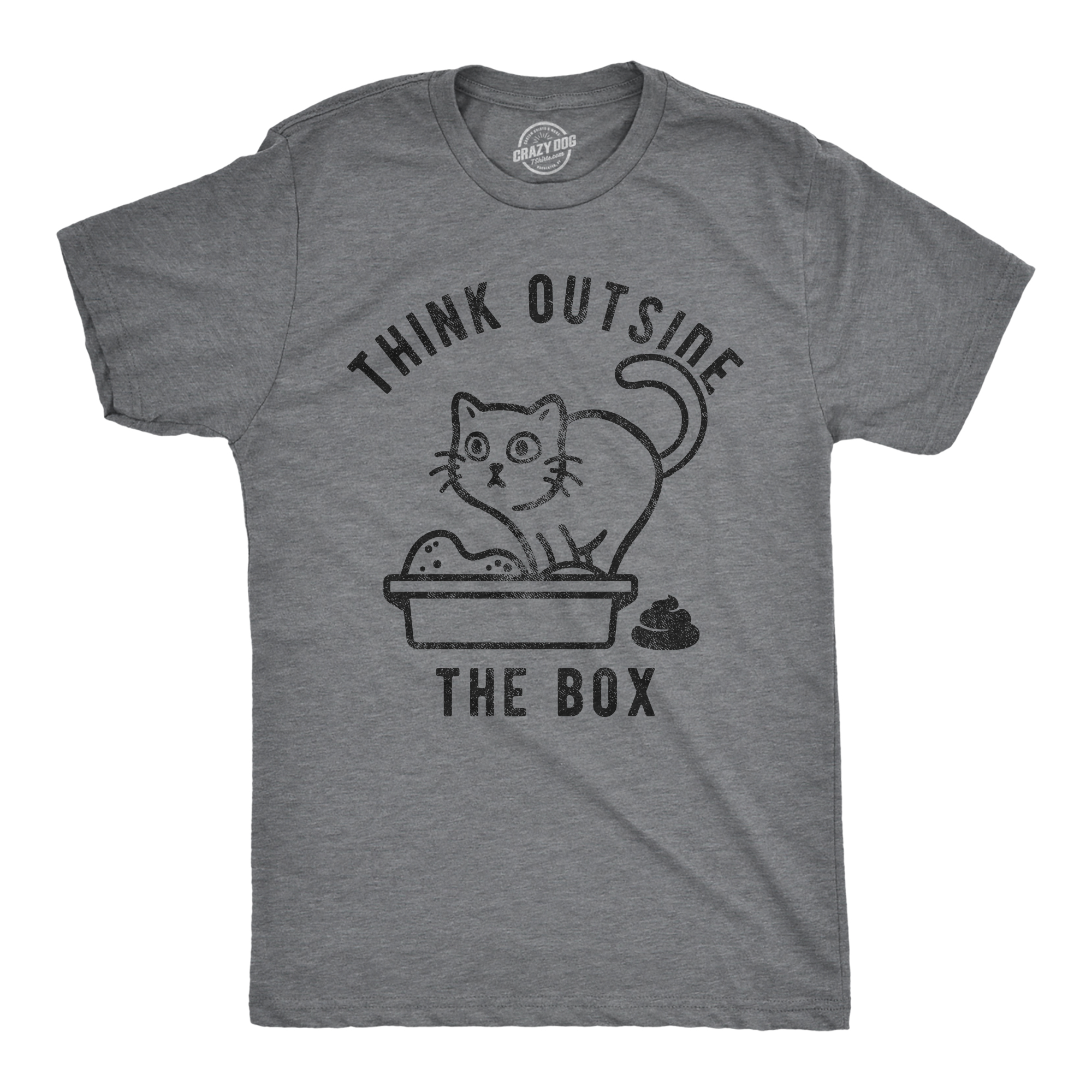 Think Outside the Box Funny Tic Tac Toe Pun Mens Long Sleeve Shirt ...