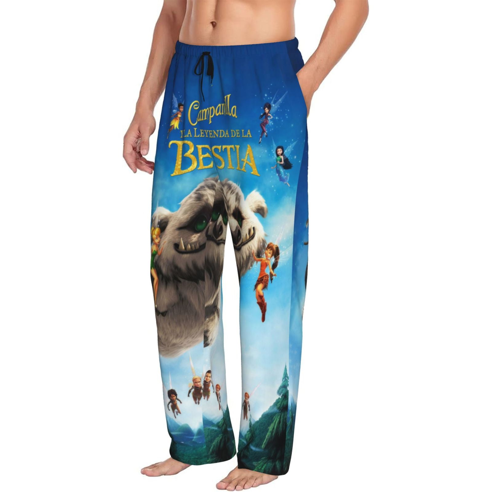 Mens Tinker-bel Legend of the Never Beast Pajama Pants Soft Lightweight ...
