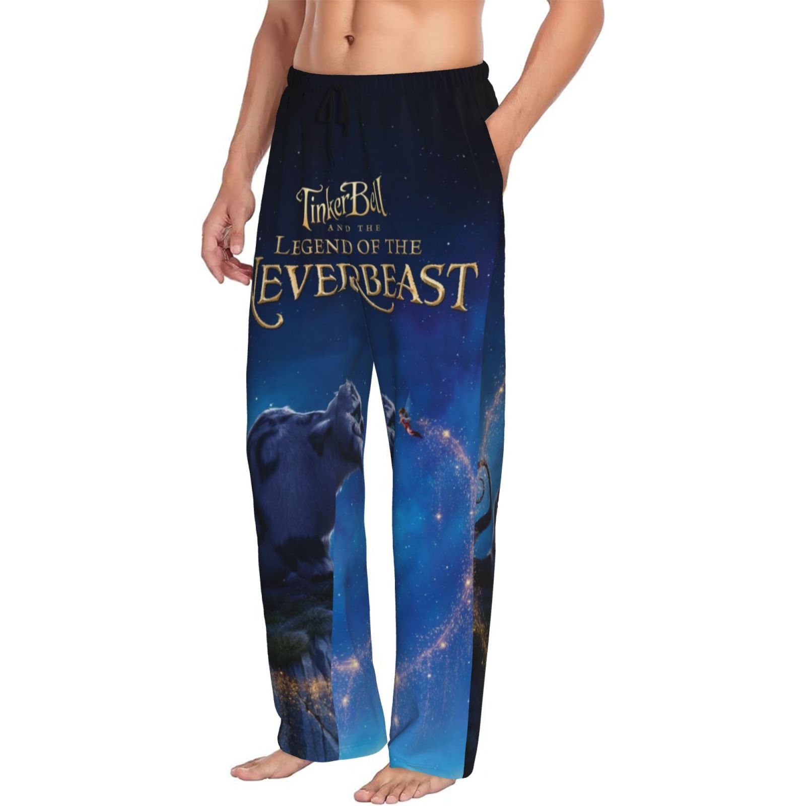 Mens Tinker-bel Legend of the Never Beast Pajama Pants Soft Lightweight ...