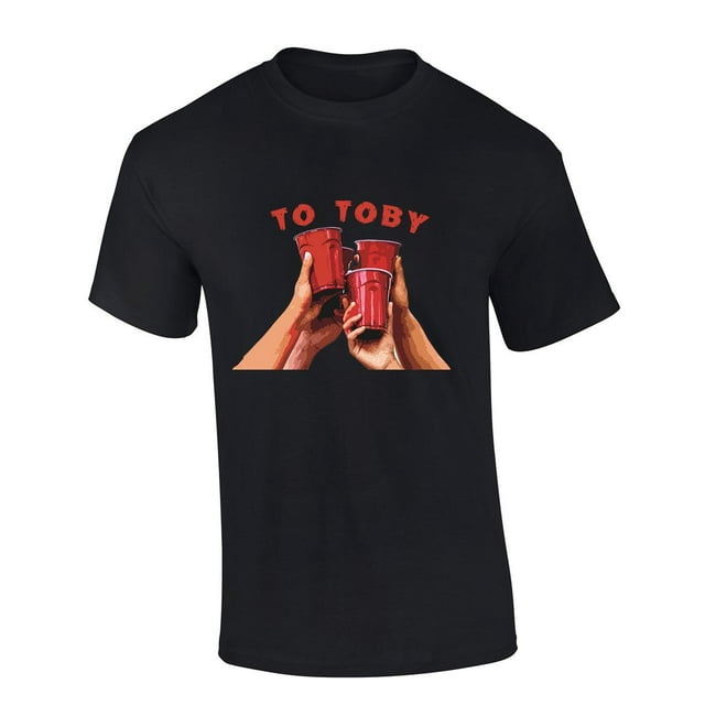 Mens Toby Tshirt R.I.P Toby Cheers to Toby Red Solo Cups Short Sleeve T ...