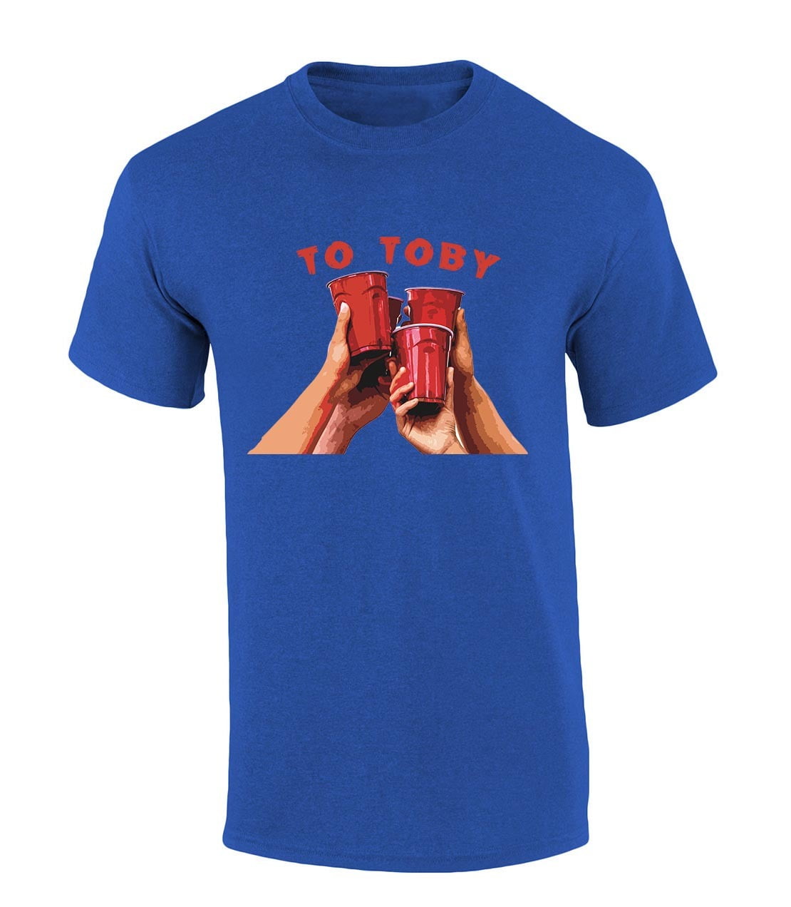 Mens Toby Tshirt R.I.P Toby Cheers to Toby Red Solo Cups Short Sleeve T ...