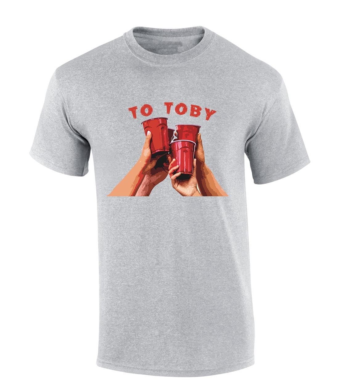 Mens Toby Tshirt R.I.P Toby Cheers to Toby Red Solo Cups Short Sleeve T ...