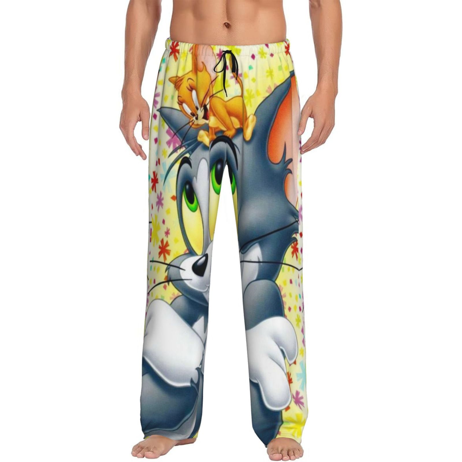 Mens Tom Cat Jerly Pajama Pants Lounge Pants Super Soft Pajama Bottoms ...