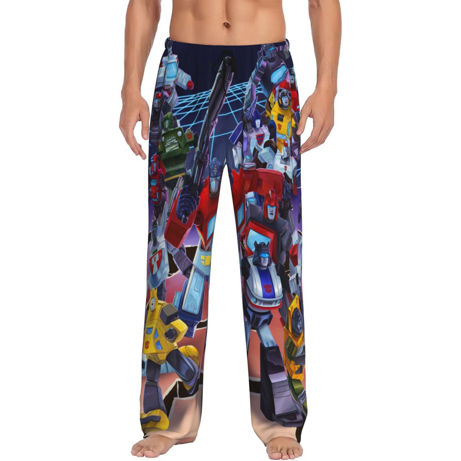 Mens Transformers Pajama Pants Sleepwear Pajamas Vacation Sleep Pant ...